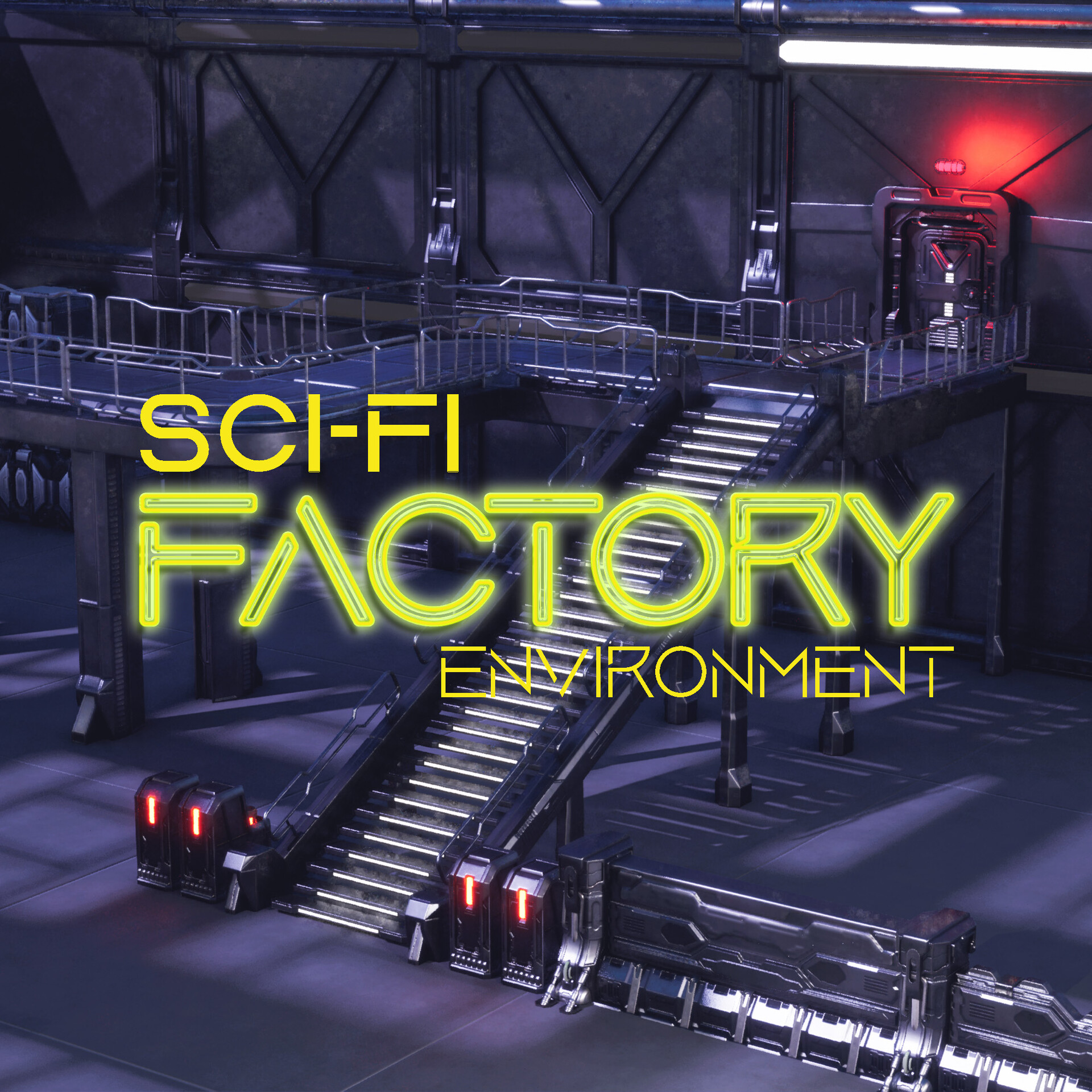 ArtStation - Sci-fi Factory Environment