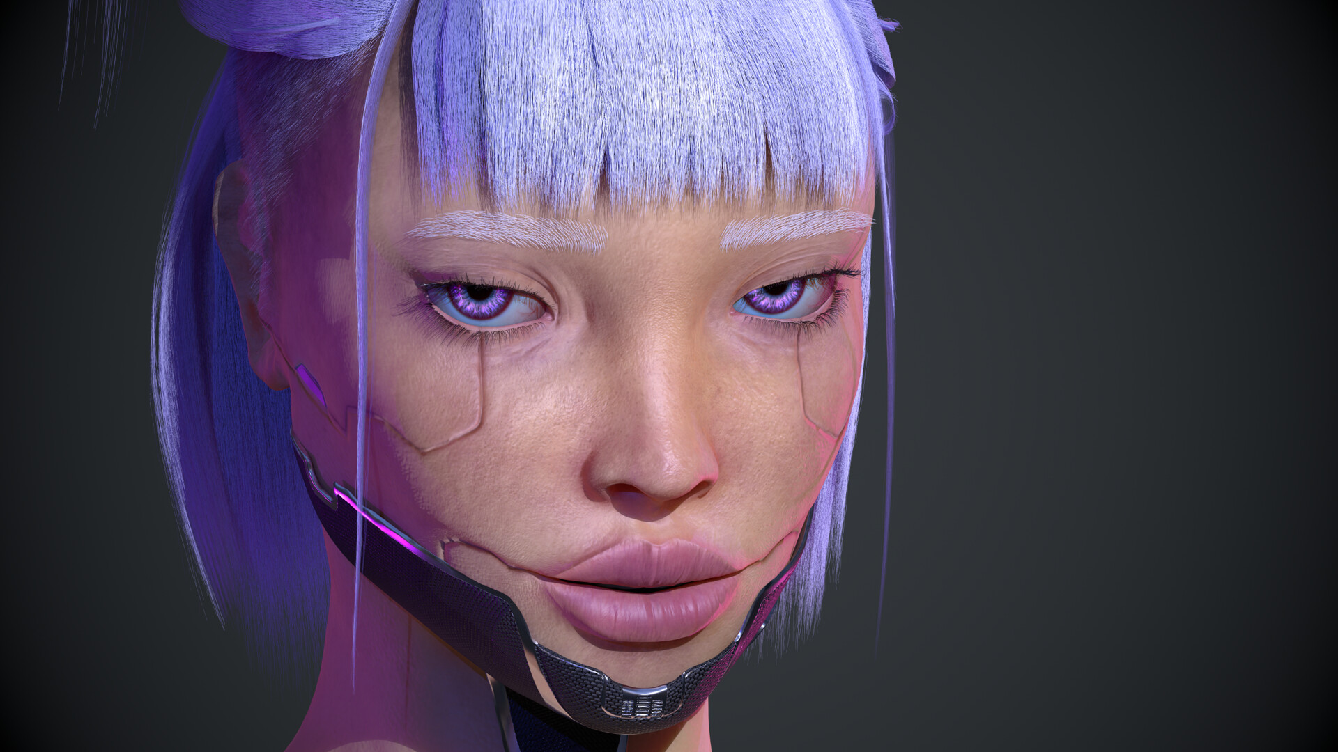 Artstation Cyberpunk Girl Vic