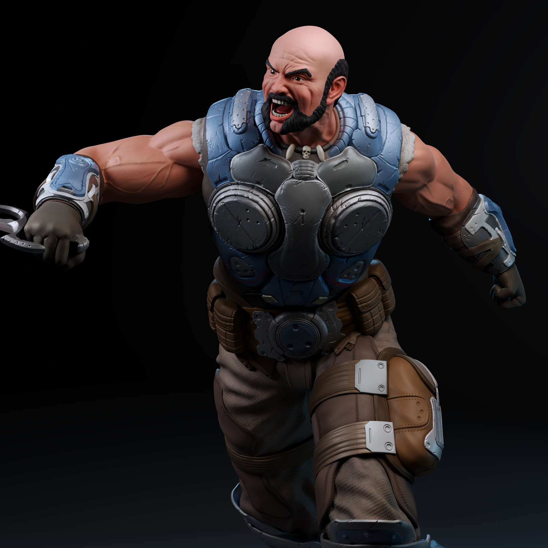 ArtStation - Barrick Gears of War - Collectible Fanart