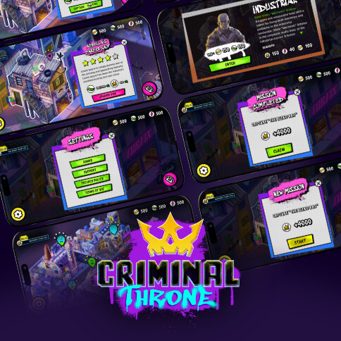 ArtStation - Criminal Throne - Game Interface (UX/UI)
