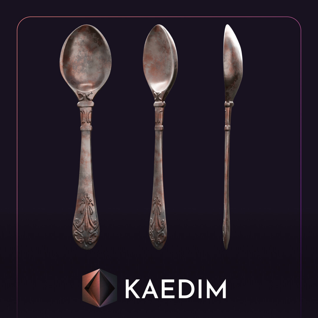 Kaedim - Rusty Spoon | 3D Realistic Game Asset | Kaedim