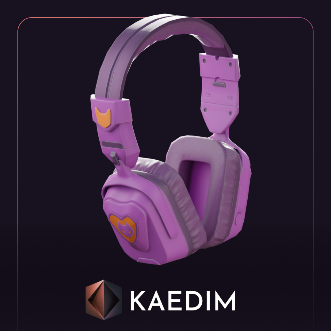 ArtStation - Headphones | 3D Stylised Game Asset | Kaedim