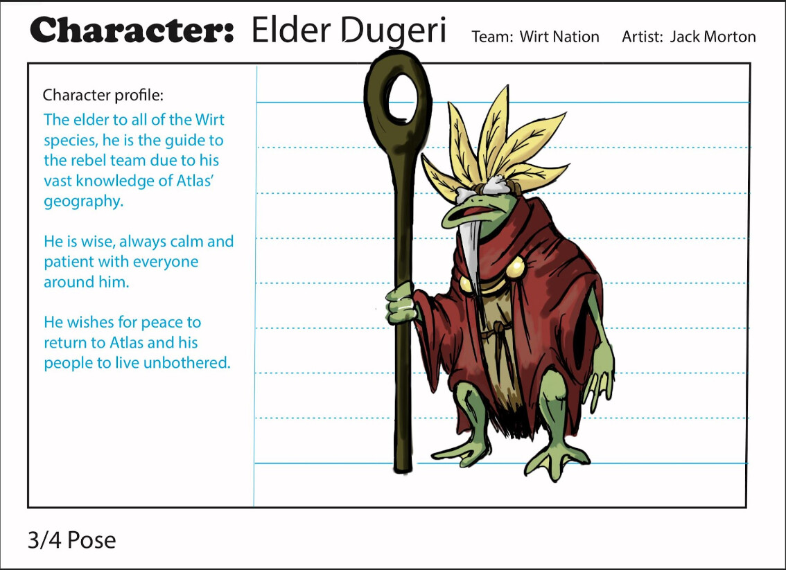 ArtStation - Character Design - Frog Elder