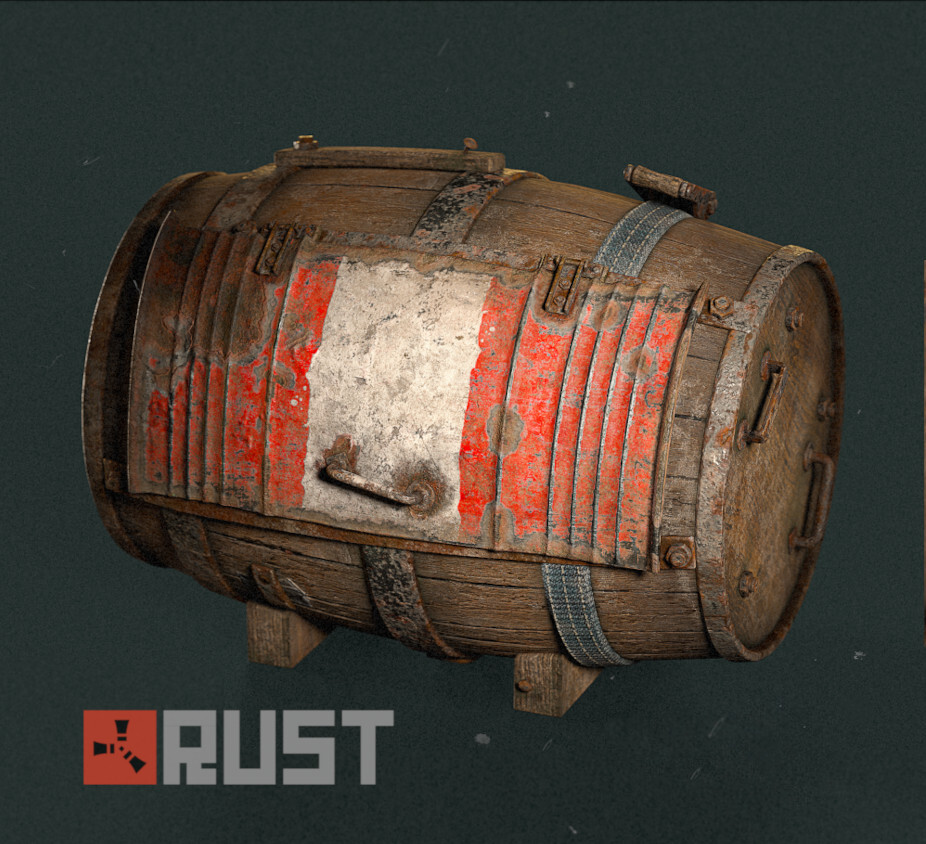 ArtStation - Storage Barrels - Rust