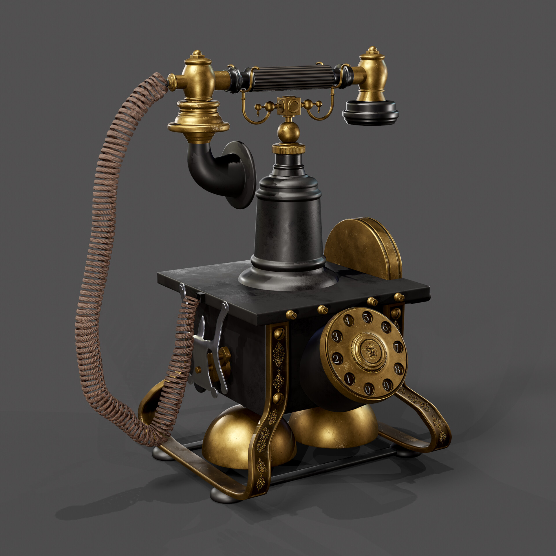 ArtStation - Classic Communication: A Vintage Telephone Renders