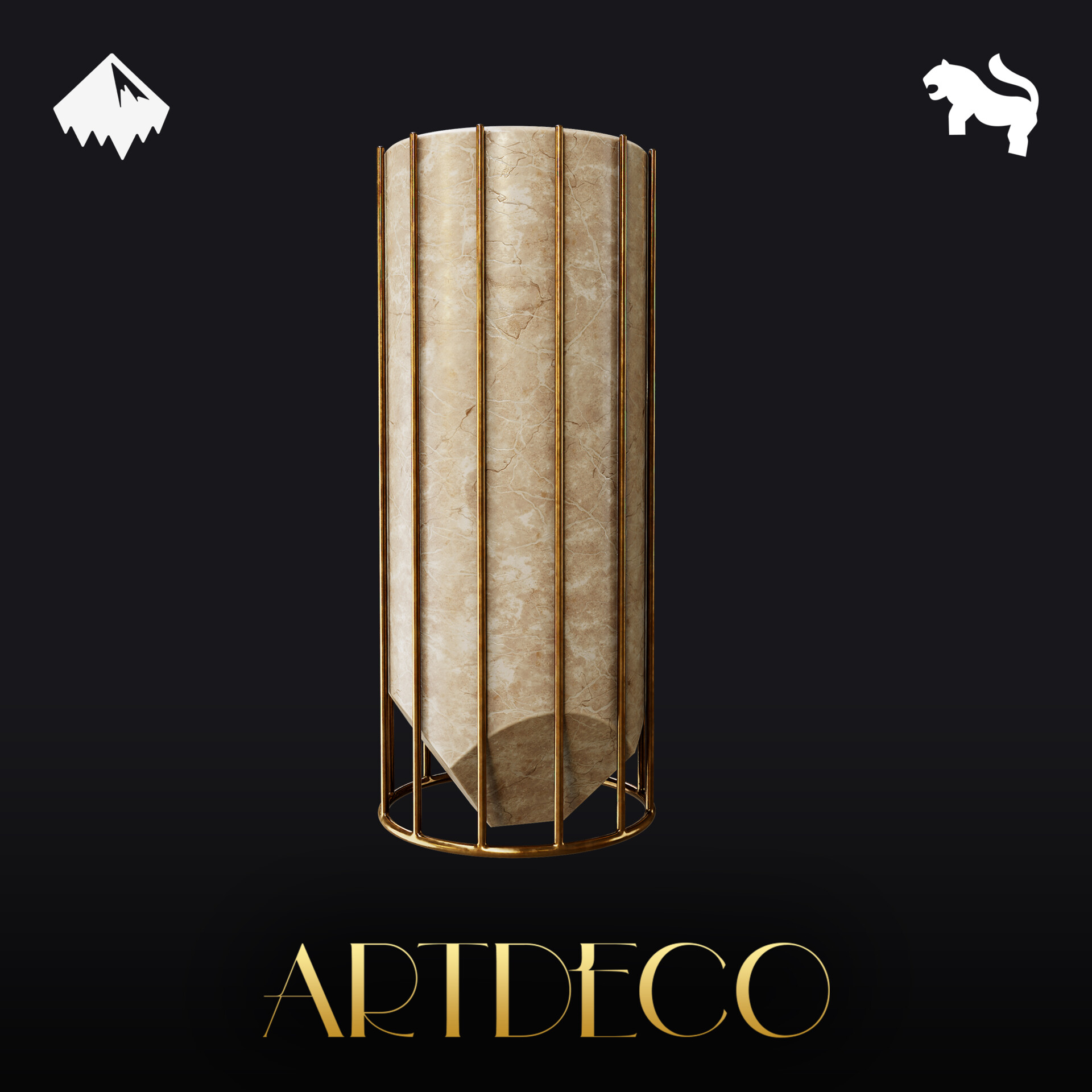 ArtStation - Art Deco Planter 02