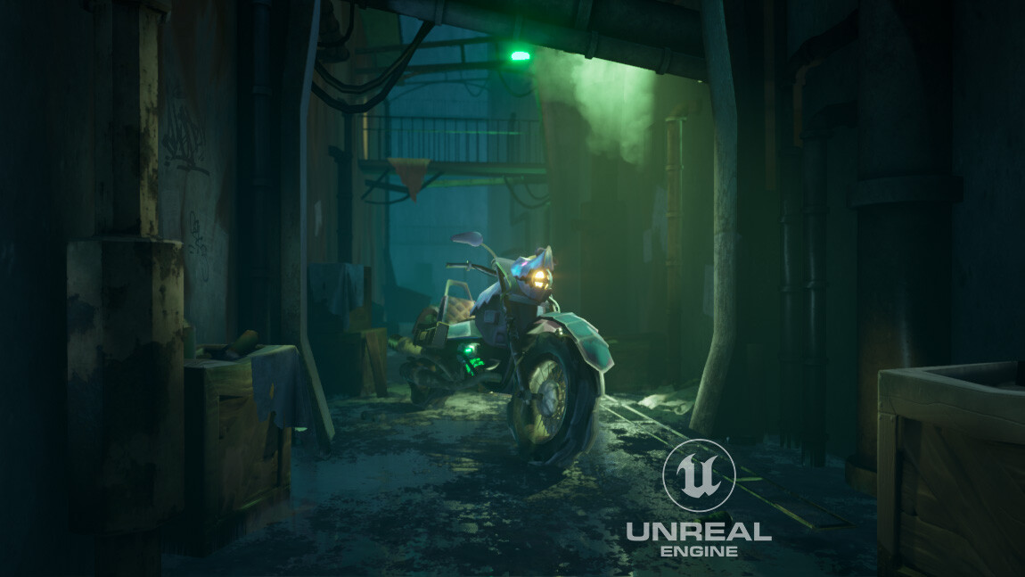 ArtStation - Jinx Motorcycle Concept / Environment
