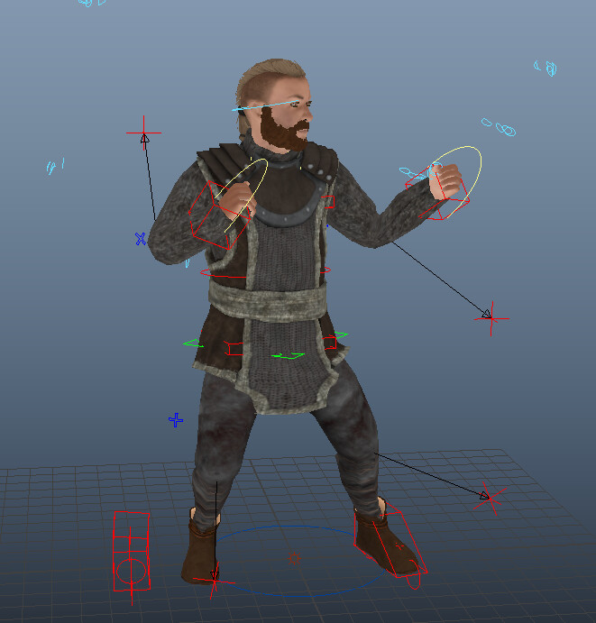 ArtStation - Practice in rigging Maya Advanced Skeleton