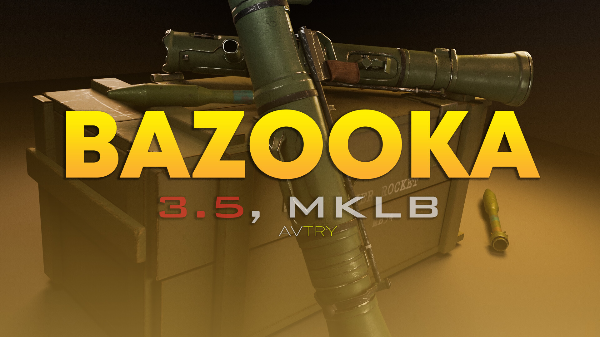 ArtStation - War Weapon | bazooka | weapon 3d | Launcher