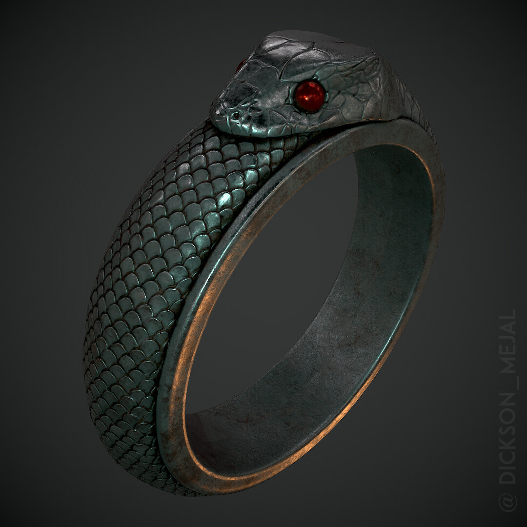 ArtStation - Ouroboros Snake Ring Ornament
