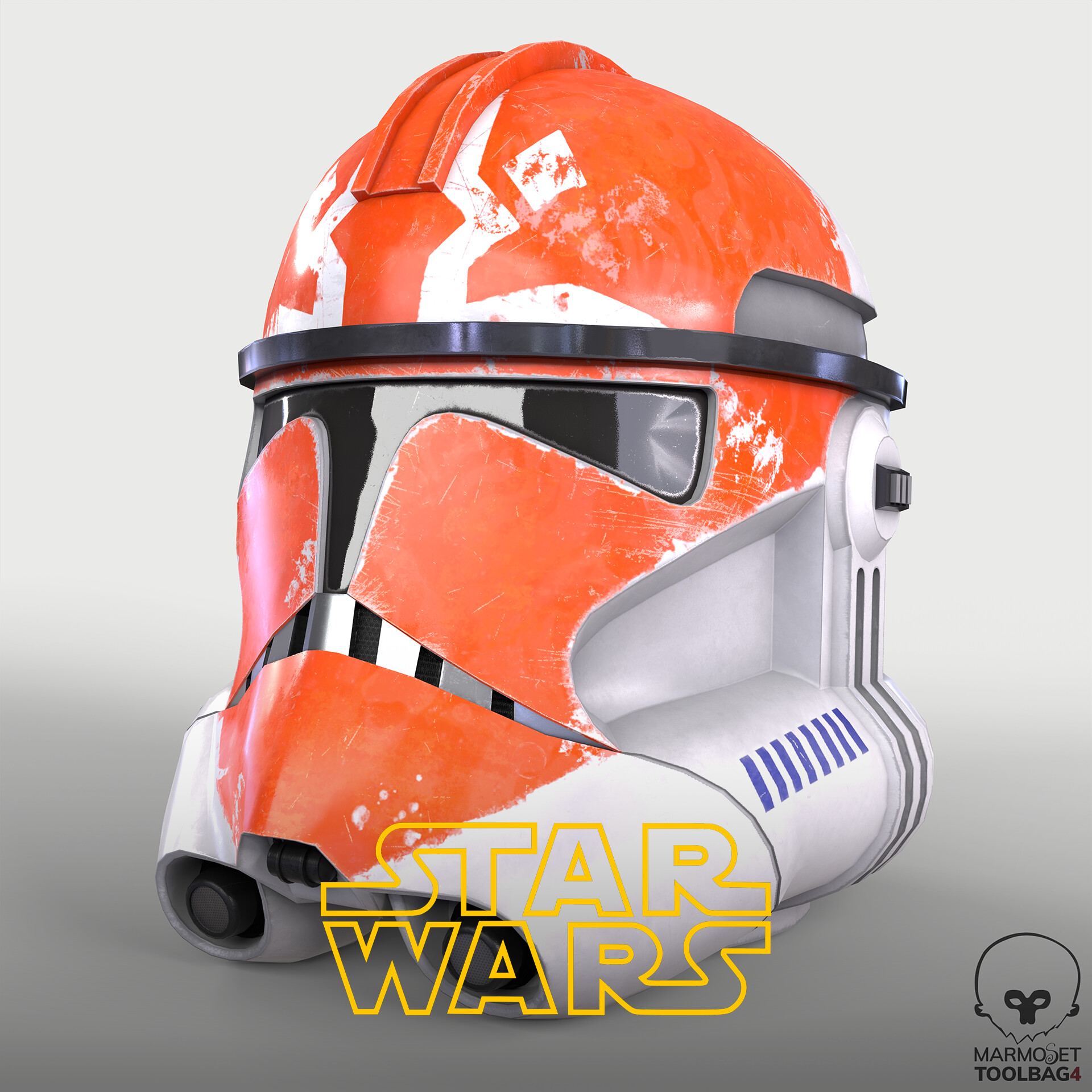 ArtStation - Star Wars - Phase 2 332nd Clone Trooper Helmet