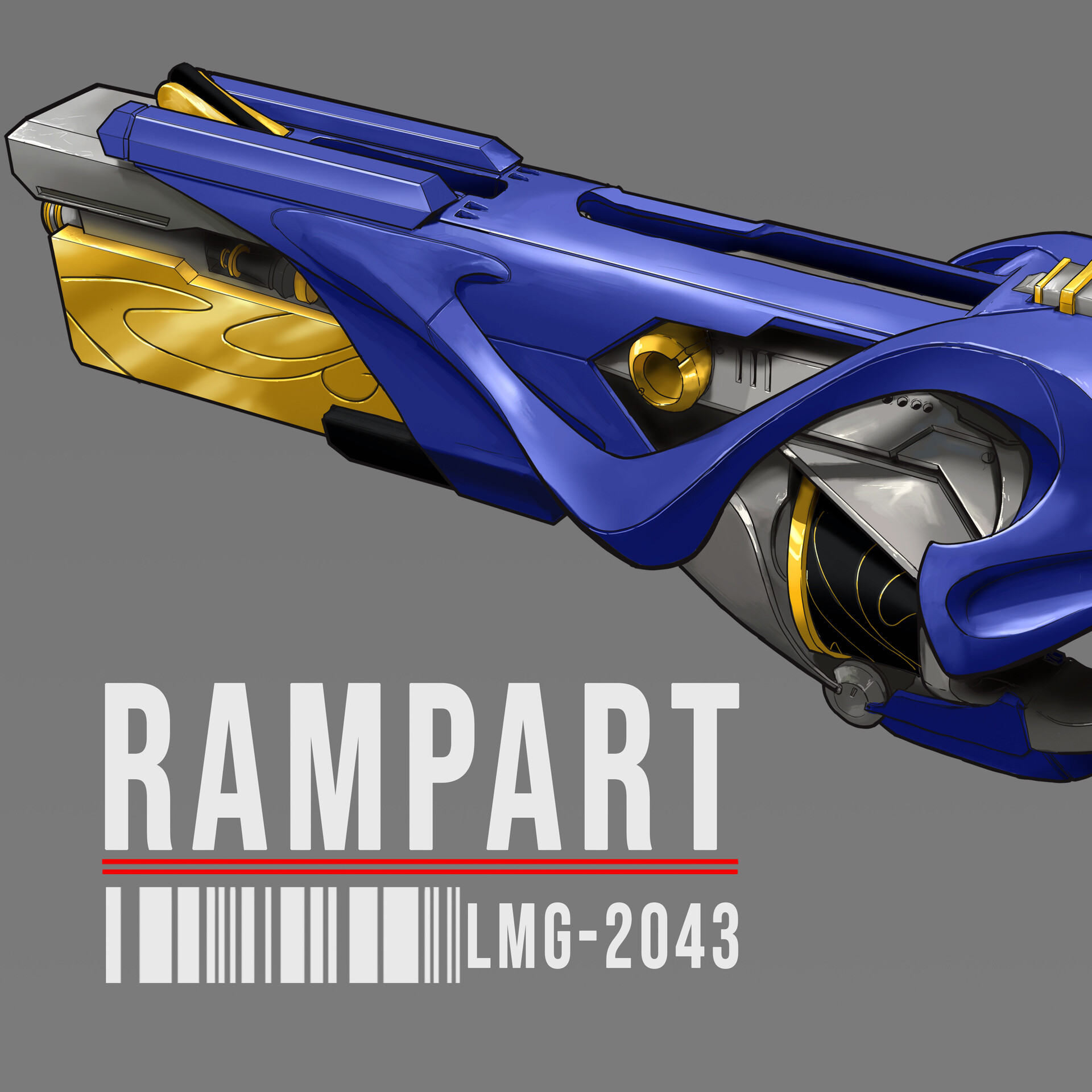 ArtStation - Rampart: Overwatch inspired weapon concept