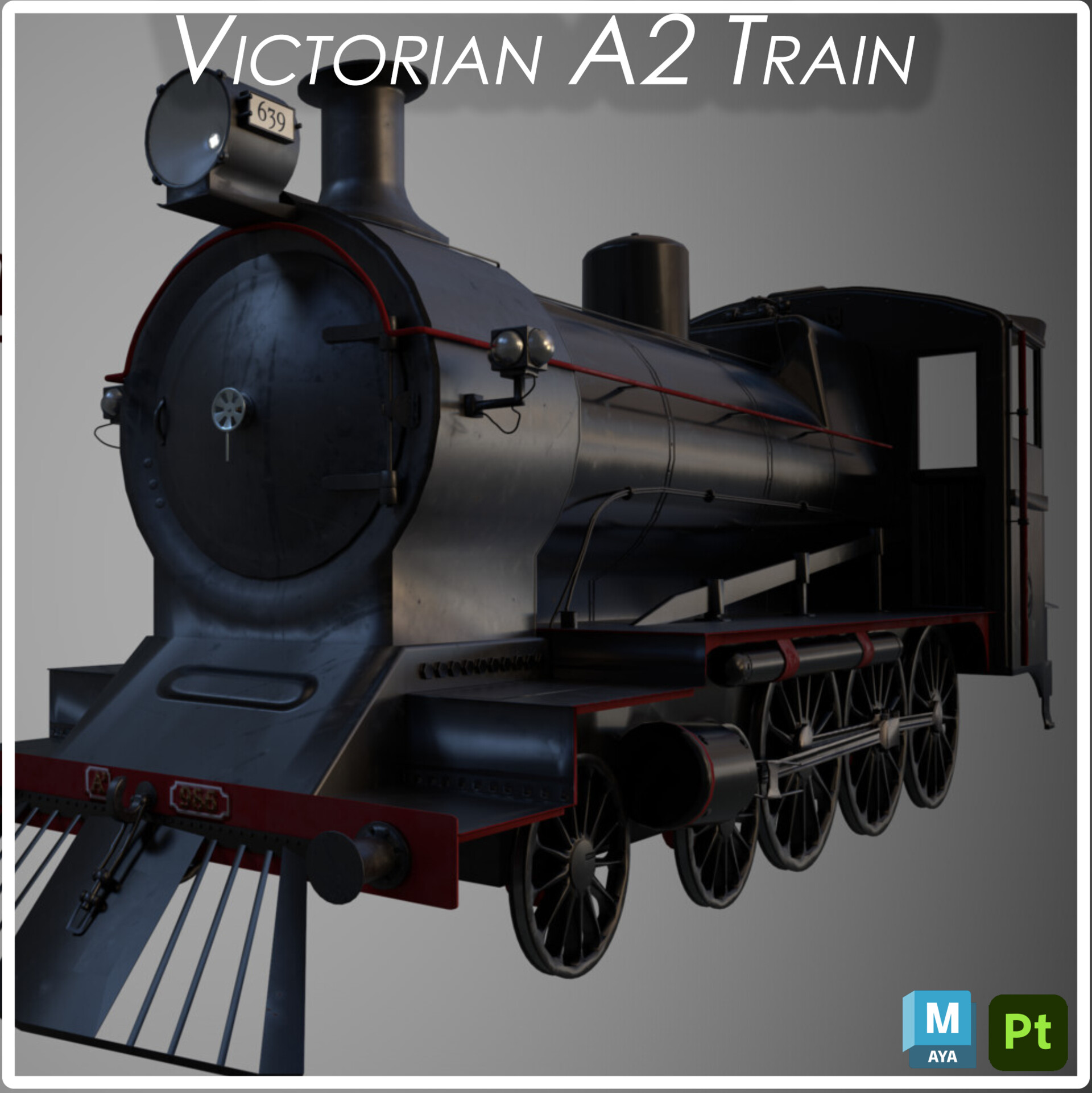 ArtStation - Victorian A2 train