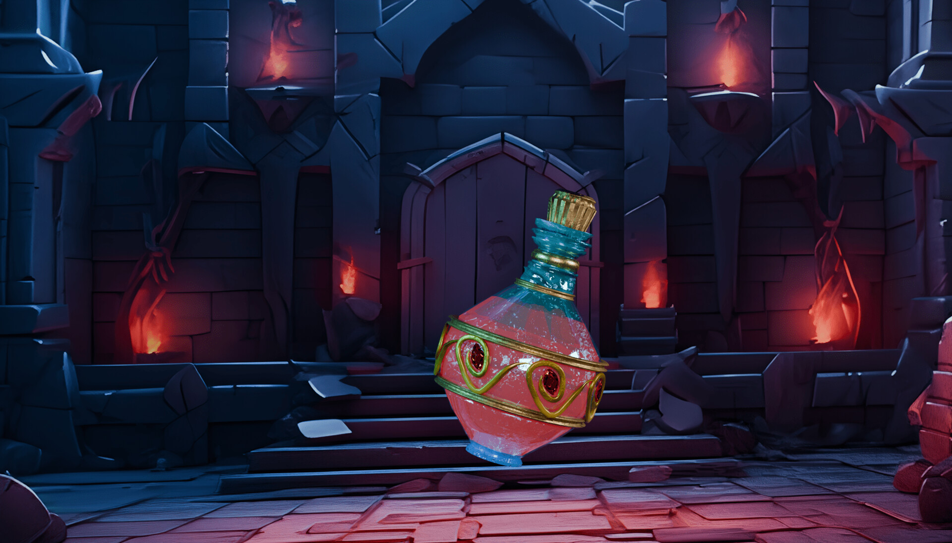 ArtStation - Demonic Potion Bottle
