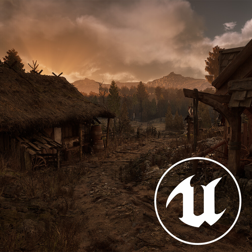 ArtStation - Medieval Day, Night, and Sunset Scenarios