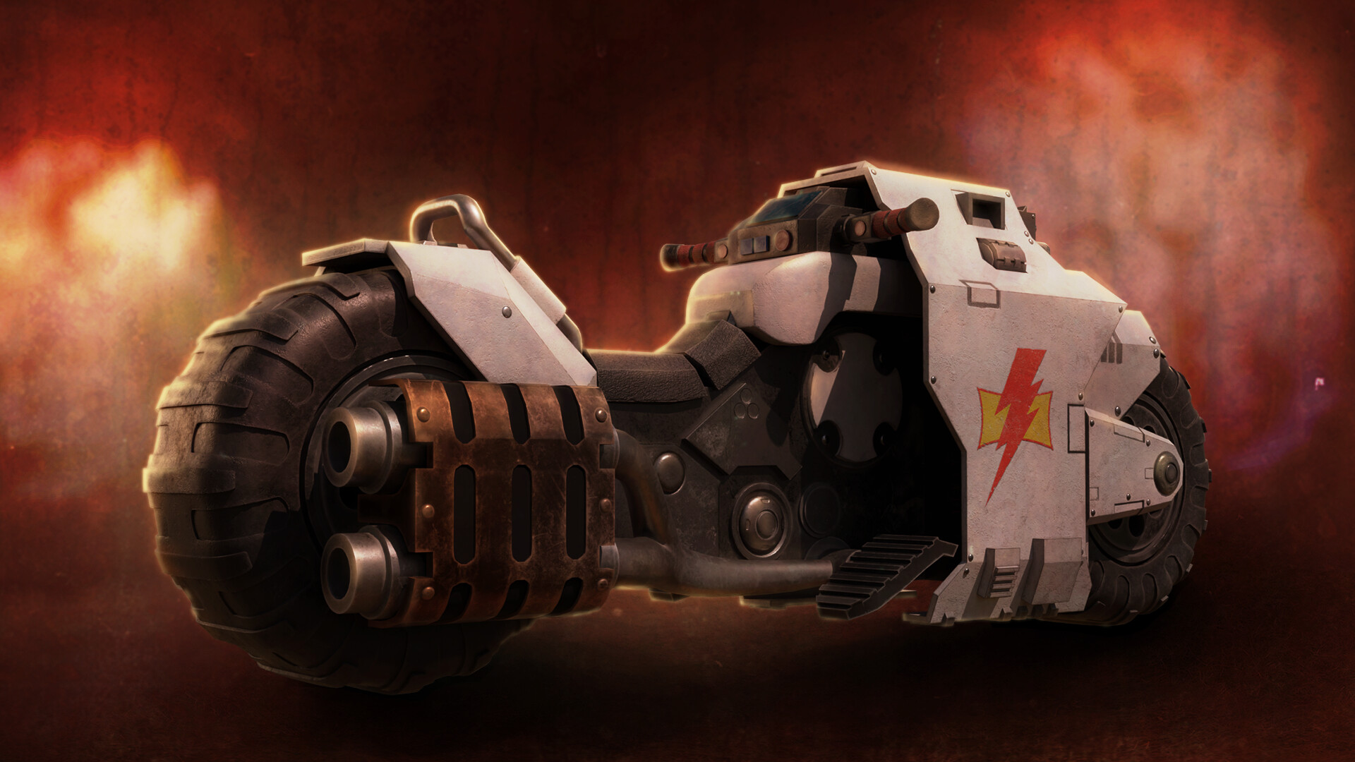 ArtStation - White Scar Bike 3D Fanart