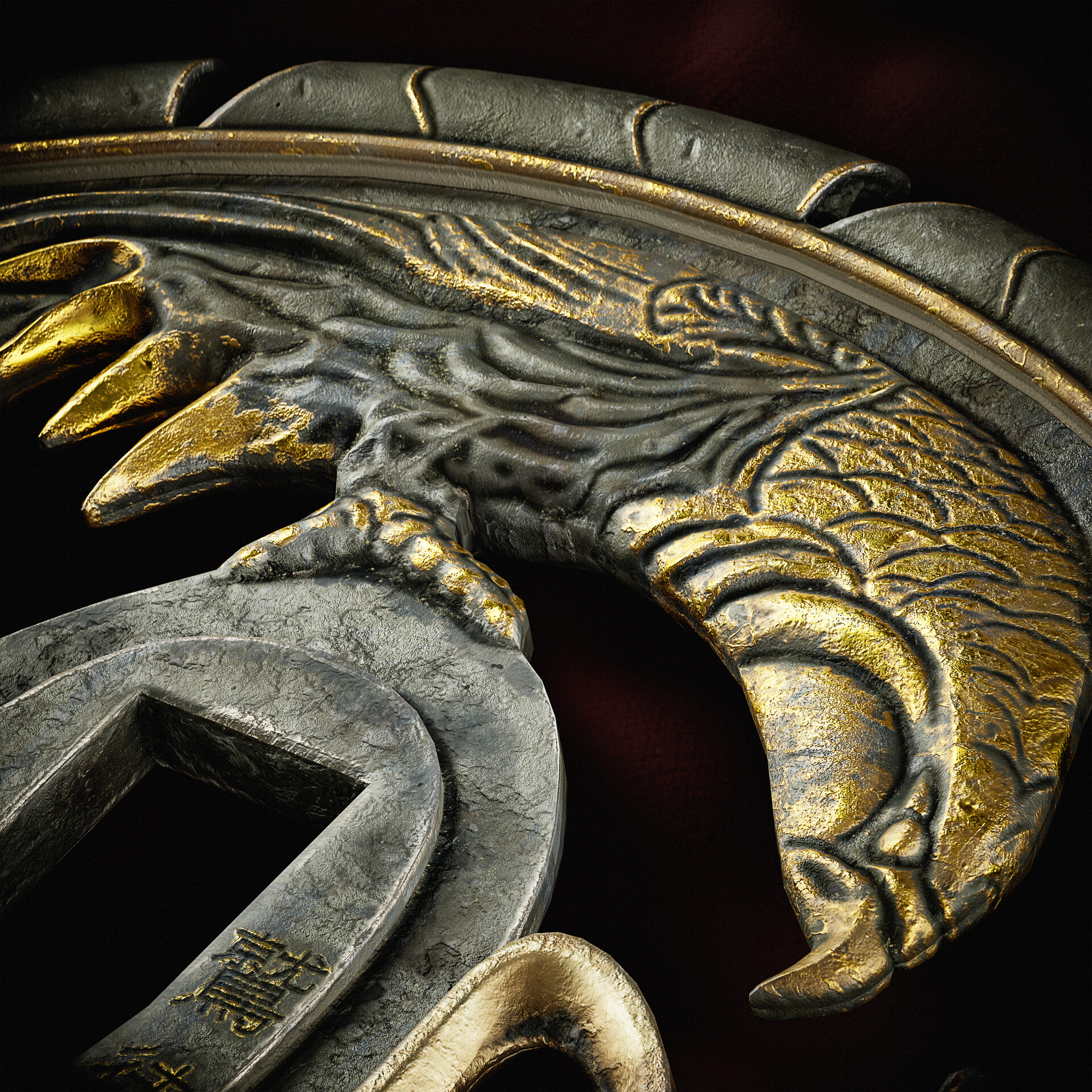 ArtStation - Japanese Tsuba - Katana Sword Handguard