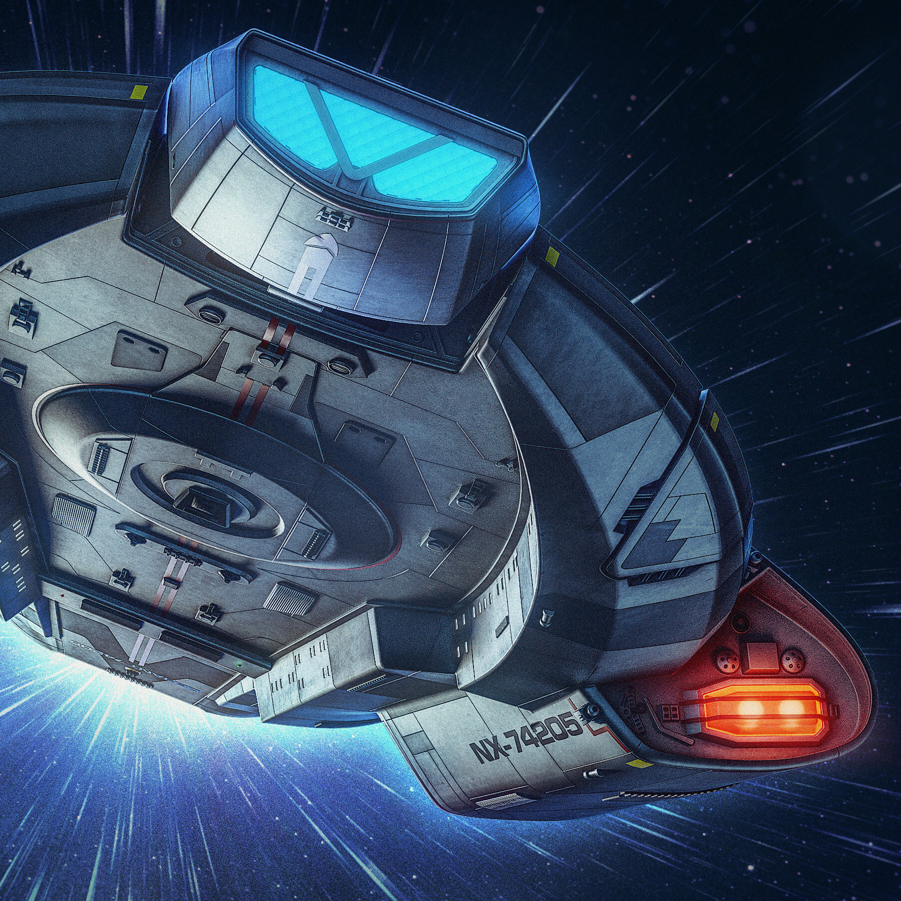 ArtStation - Defiant & Voyager (assorted Star Trek 3D art)