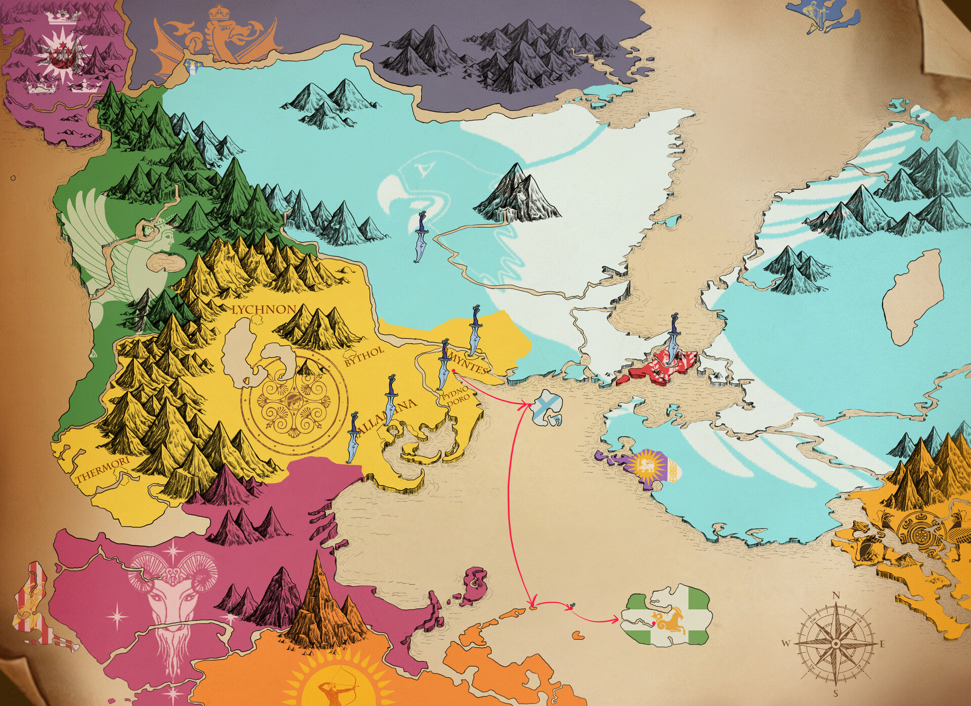 ArtStation - D&D Map - Mythran Peninsula