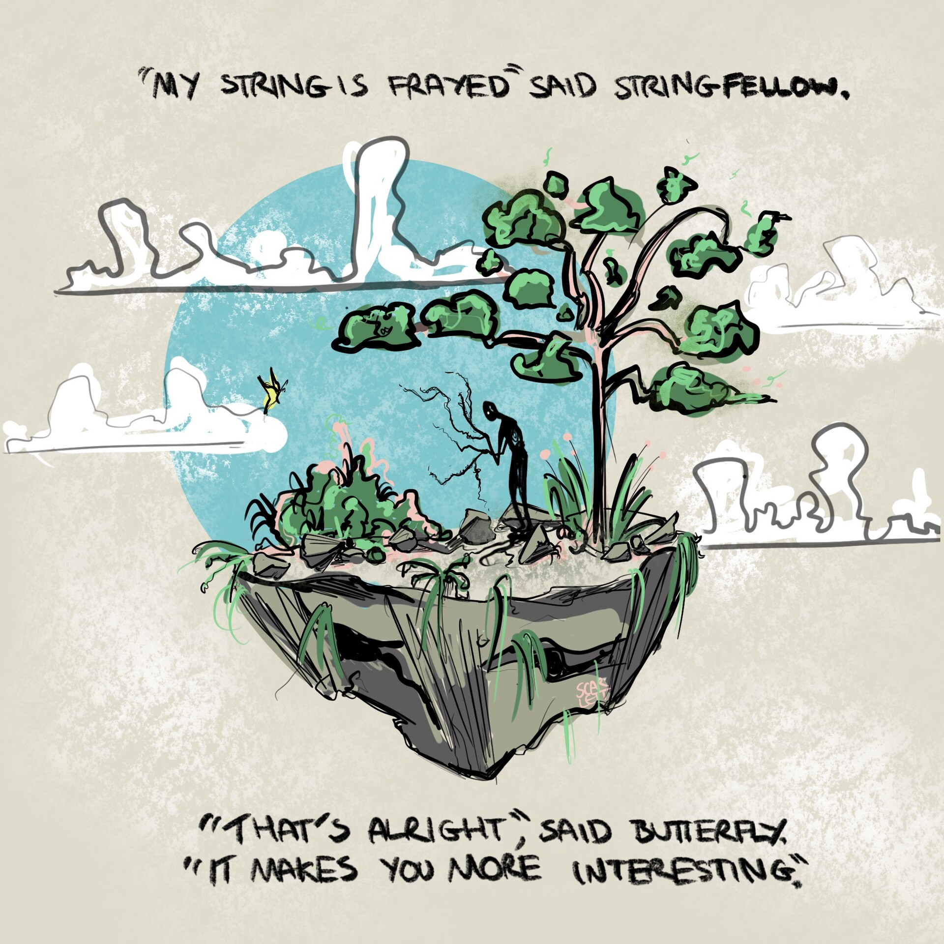 ArtStation - Concept art for Stringfellow and the Butterfly