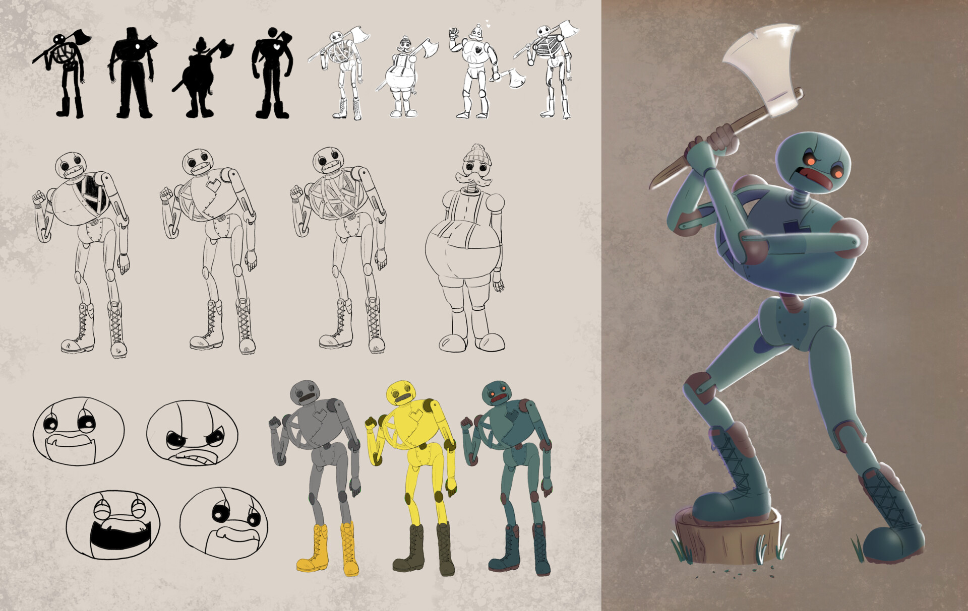 ArtStation - Tin Man Character sheet