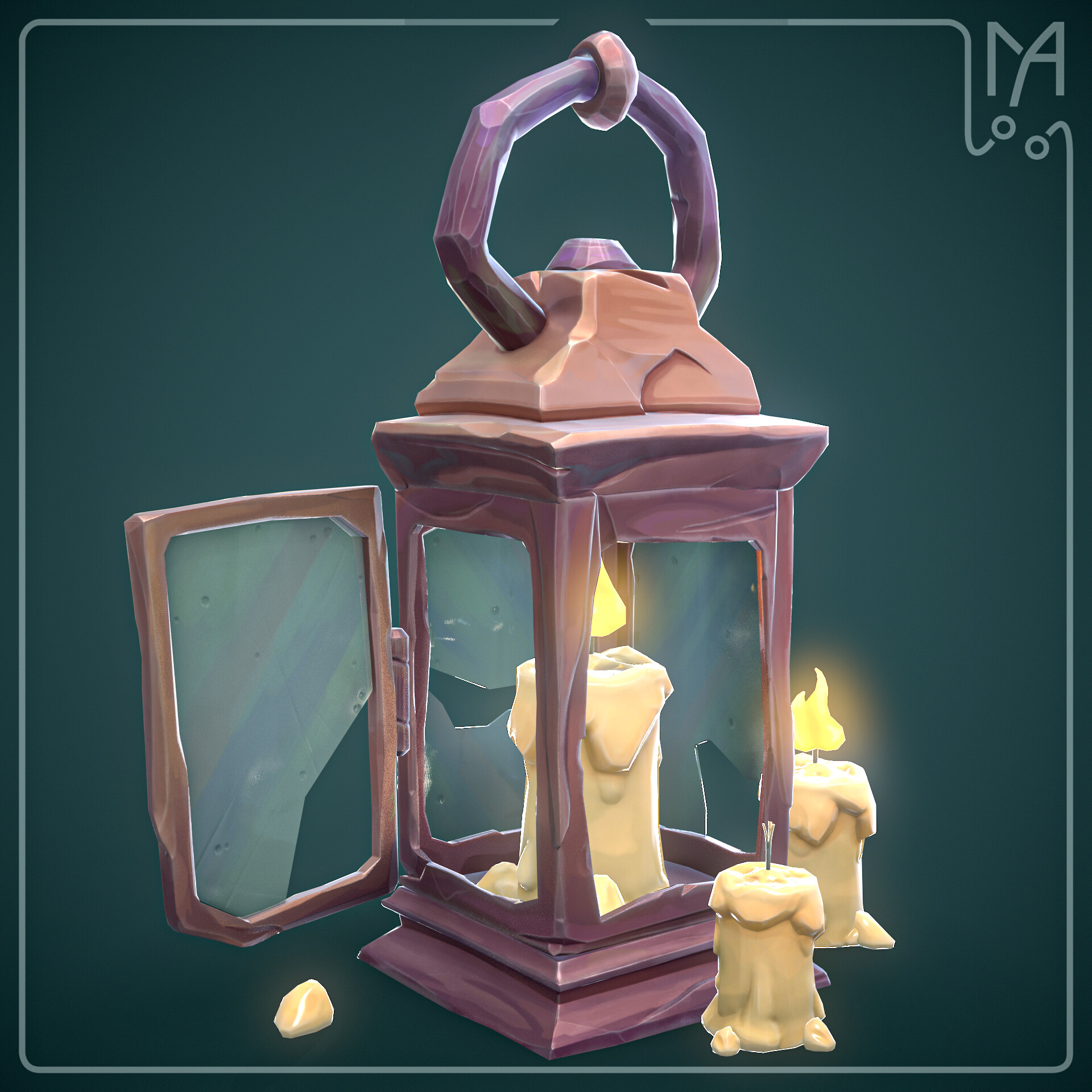 ArtStation - Stylized lantern