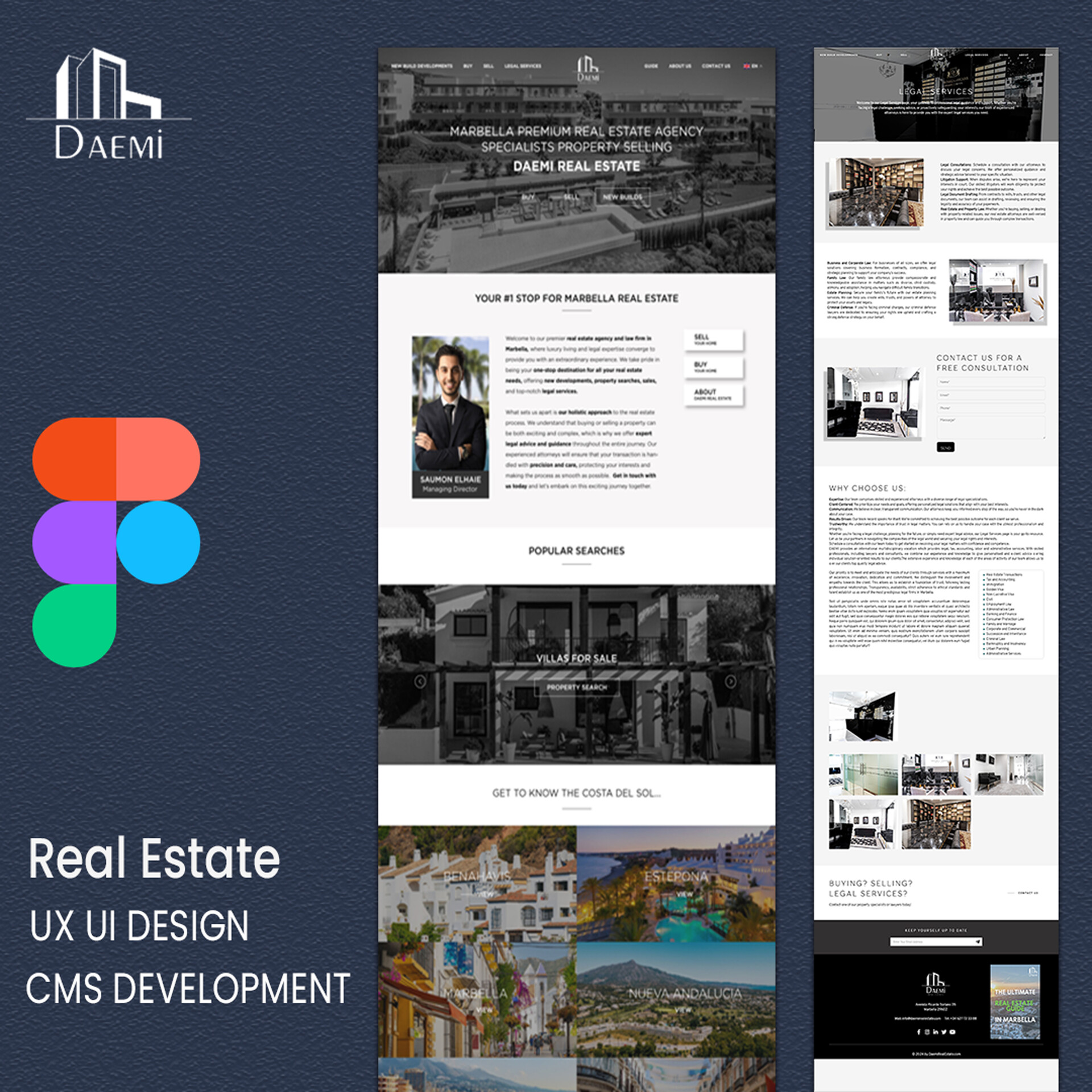 ArtStation - Real estate company website UI/UX design & development.