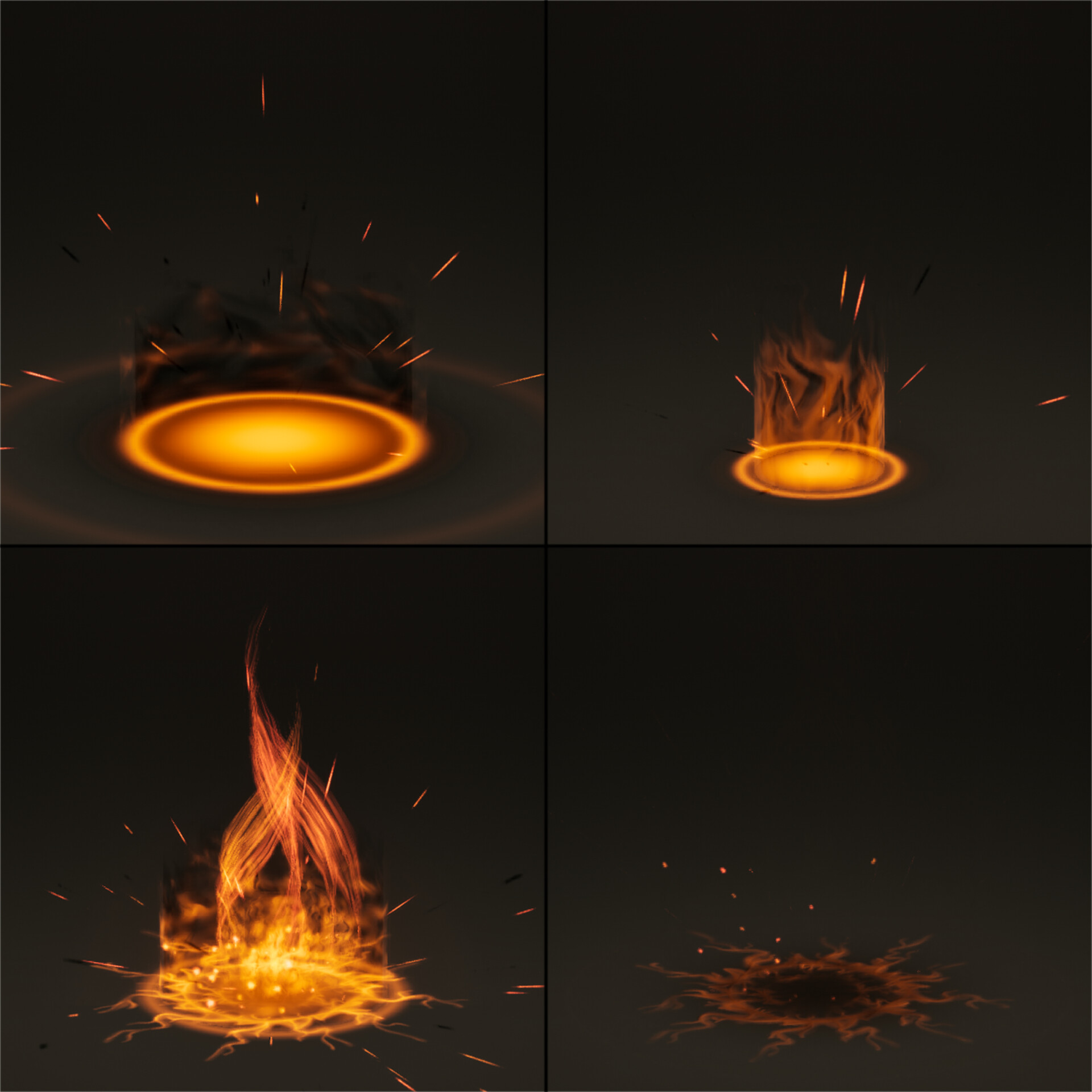 ArtStation - Fire Column VFX