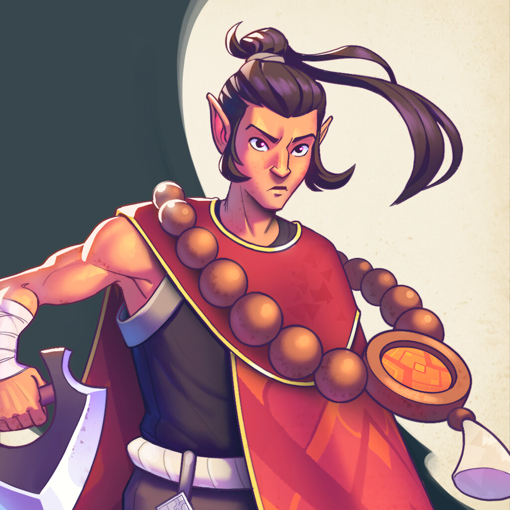 ArtStation - RPG - Monk character design