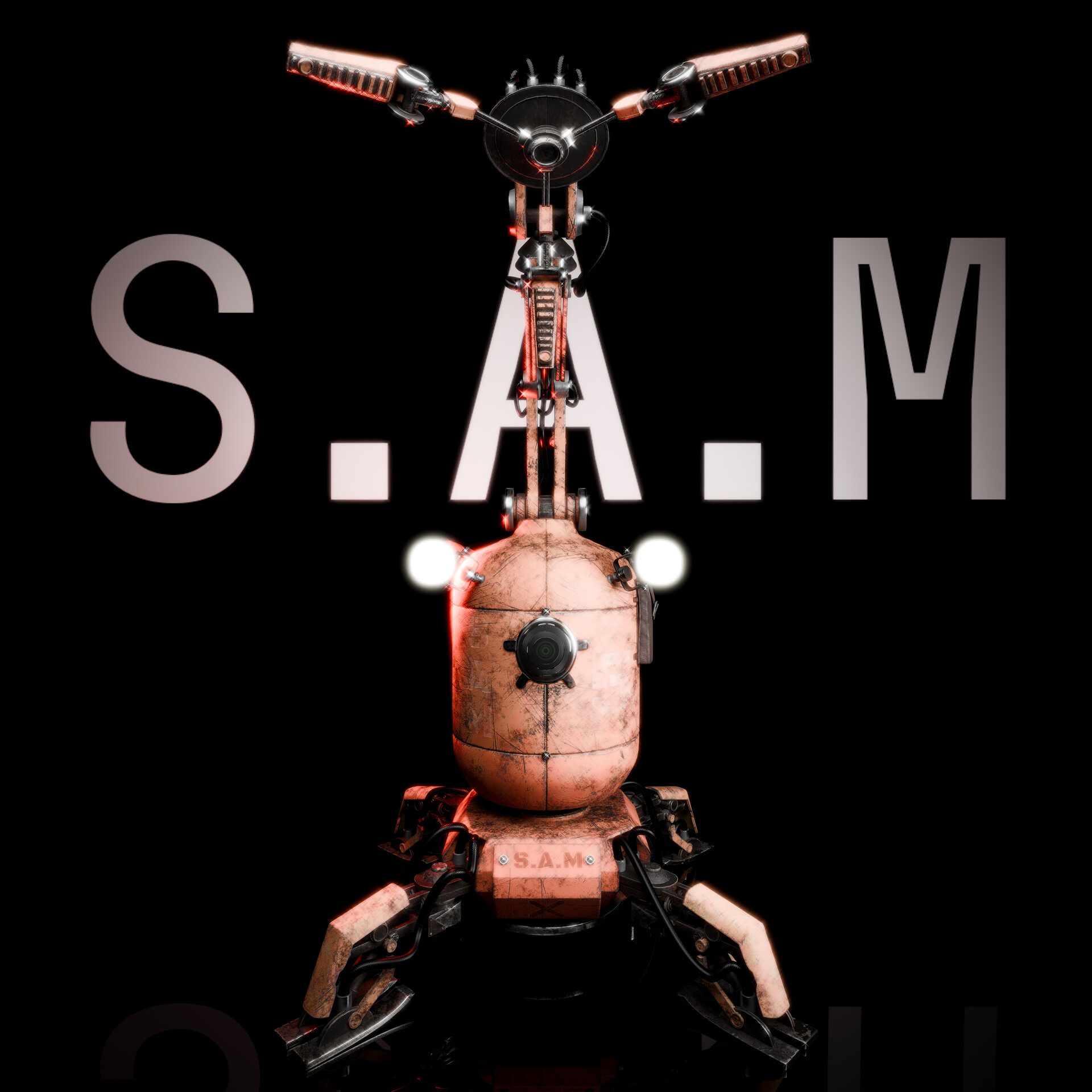 ArtStation - S.A.M || SCI-FI CONSTRUCTION ROBOT
