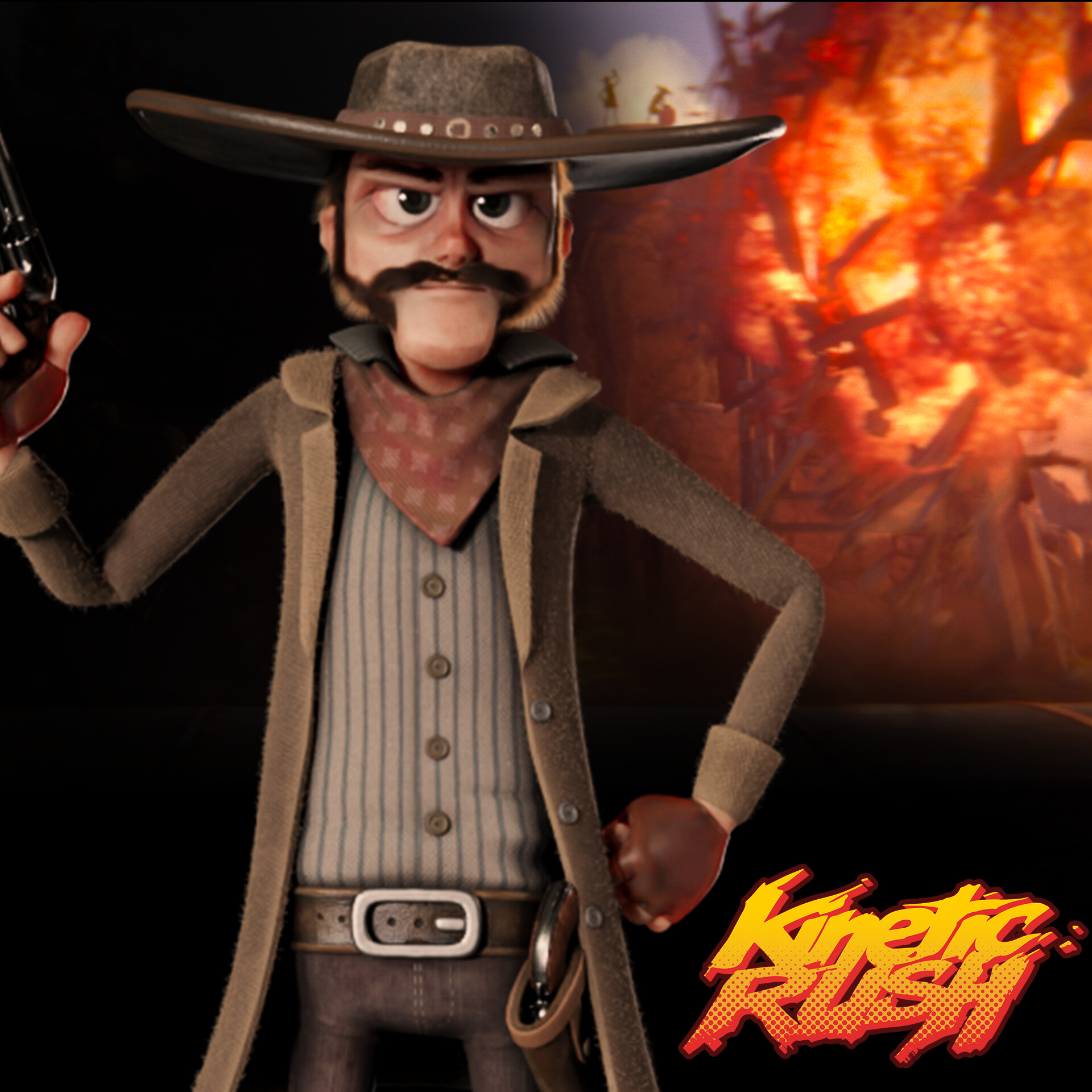 ArtStation - Western Train Heist - Kinetic Rush Community Challenge