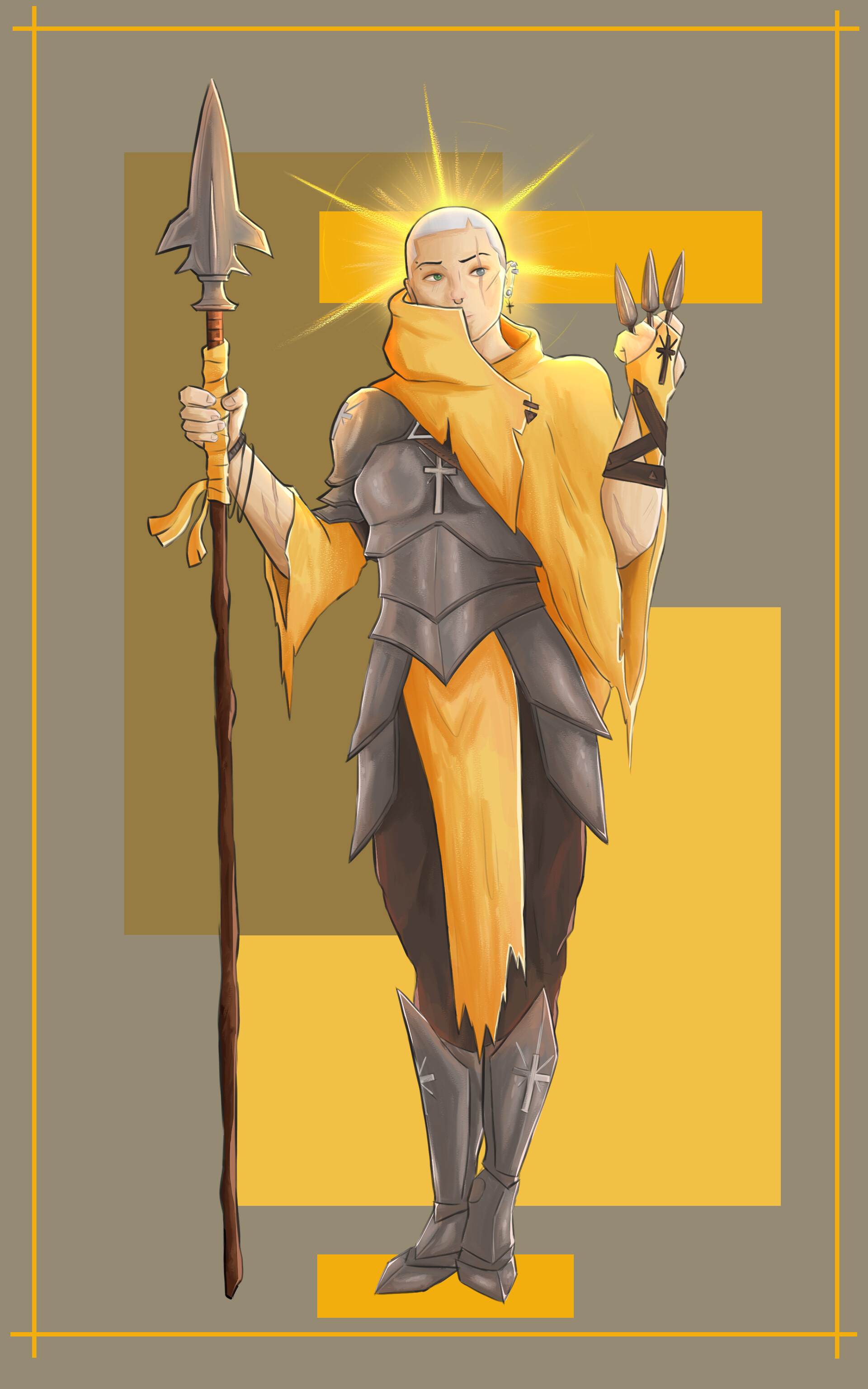 ArtStation - [Personal] Knight Priest - OWC Challenge