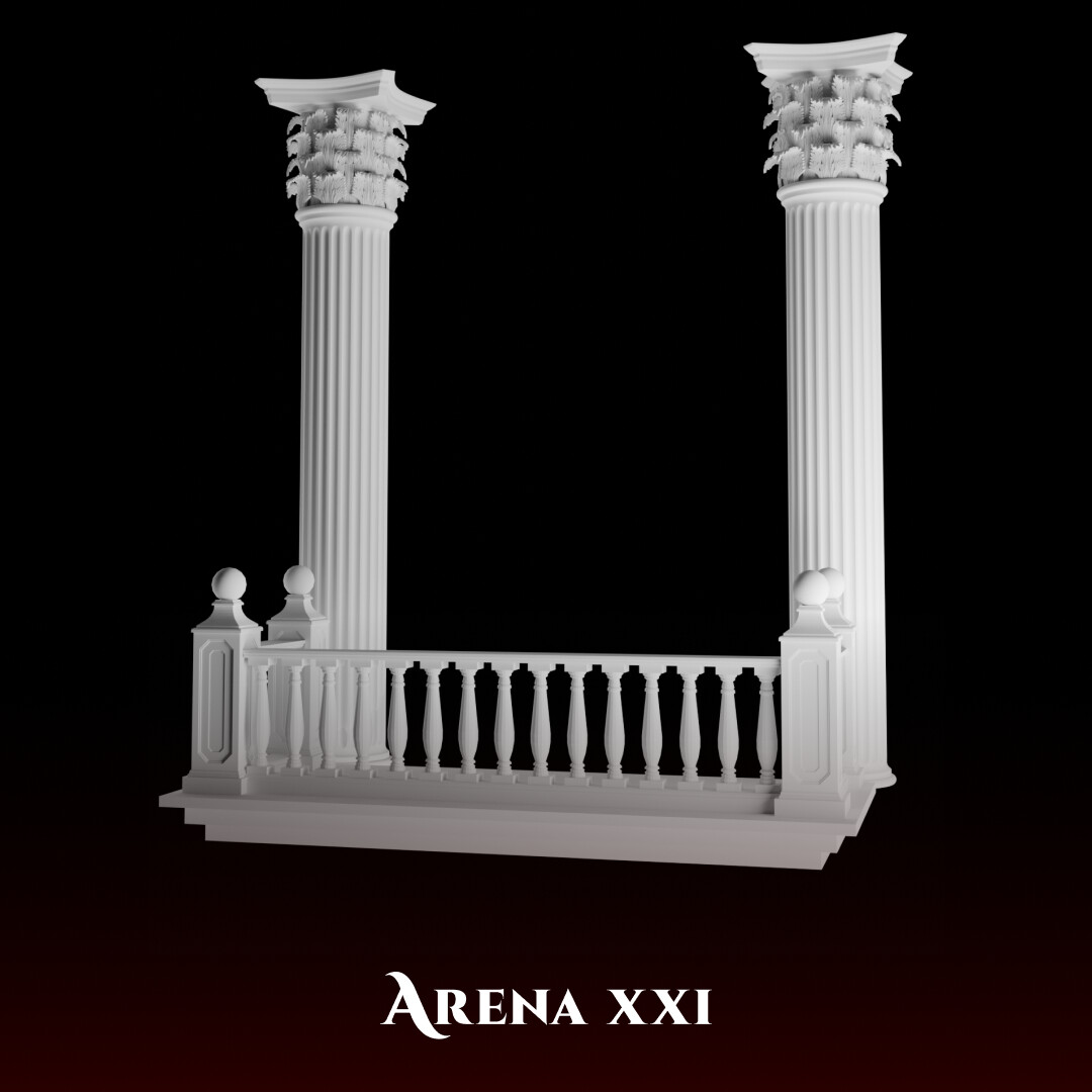 ArtStation - Roman balcony