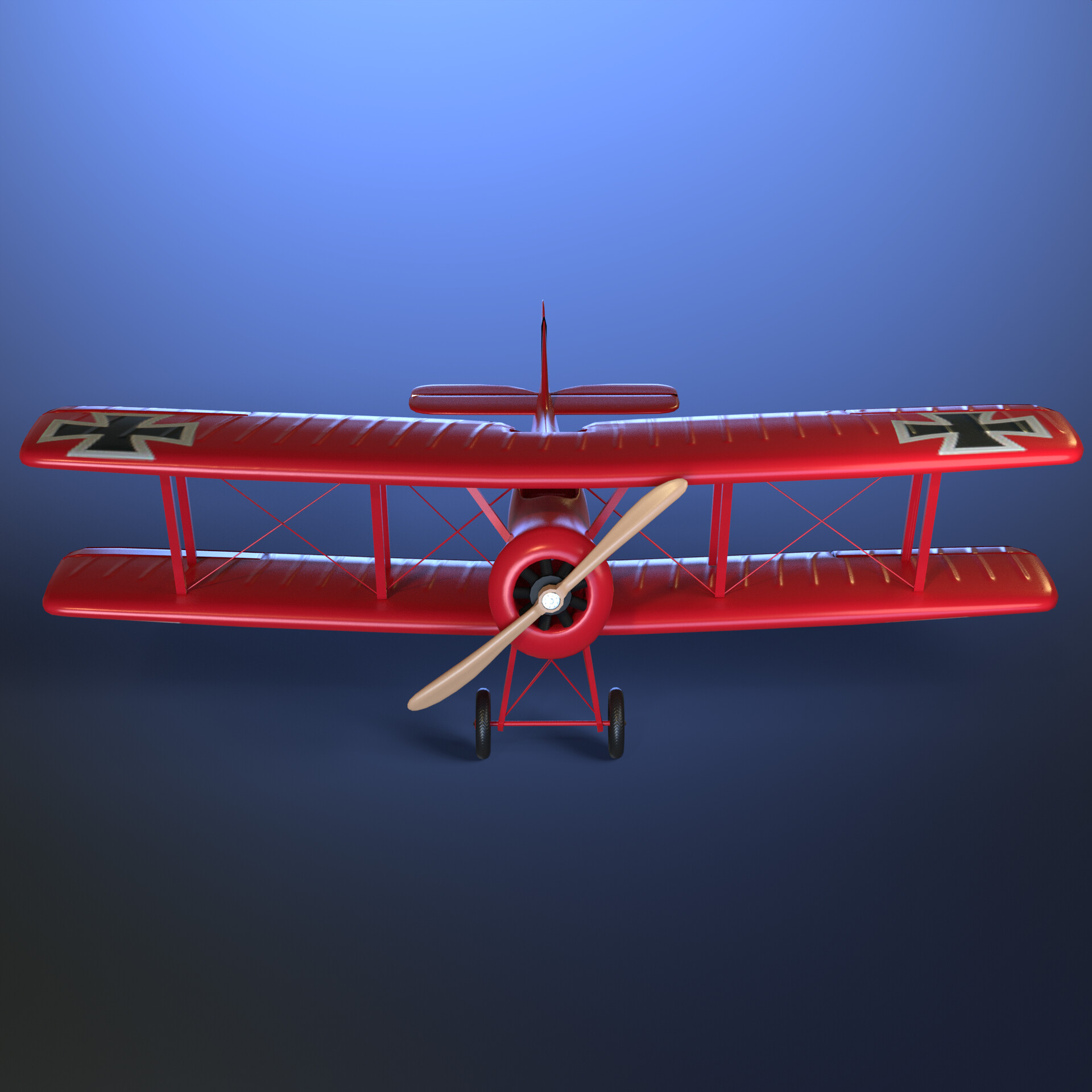 ArtStation - Fokker dreidecker aircraft