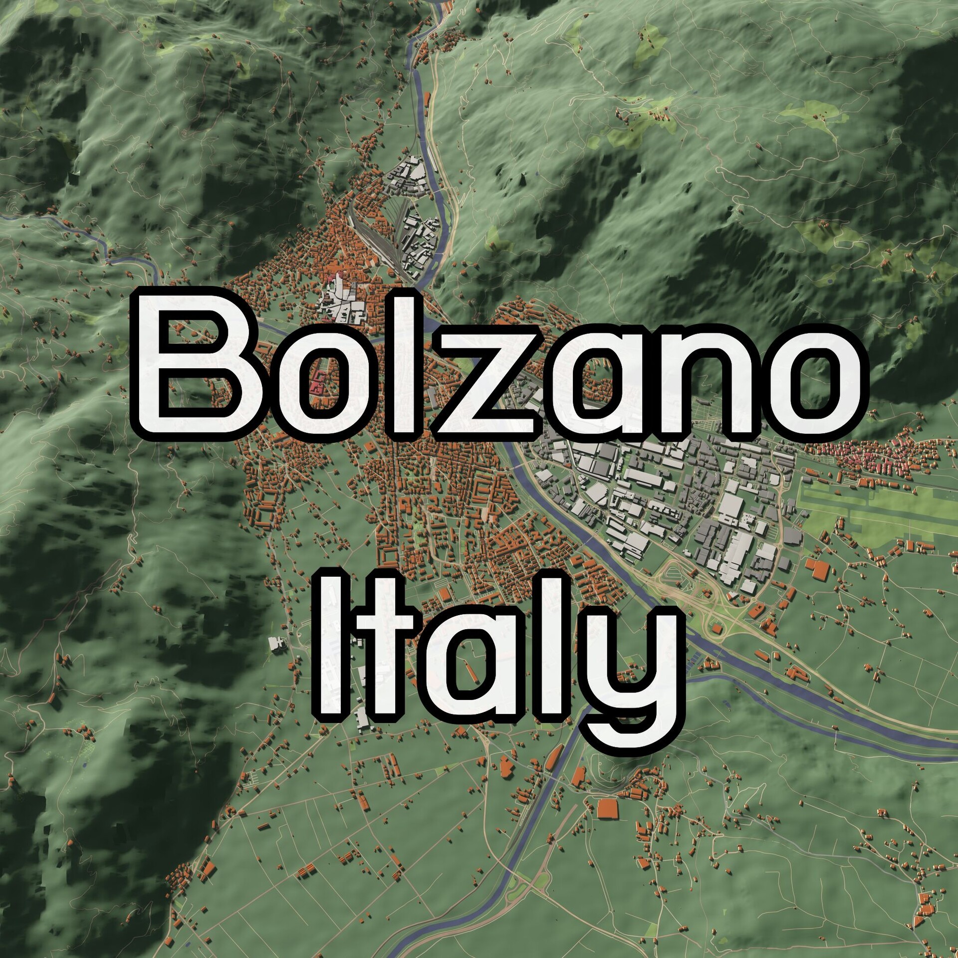 ArtStation - Bolzano Italy - city and urban