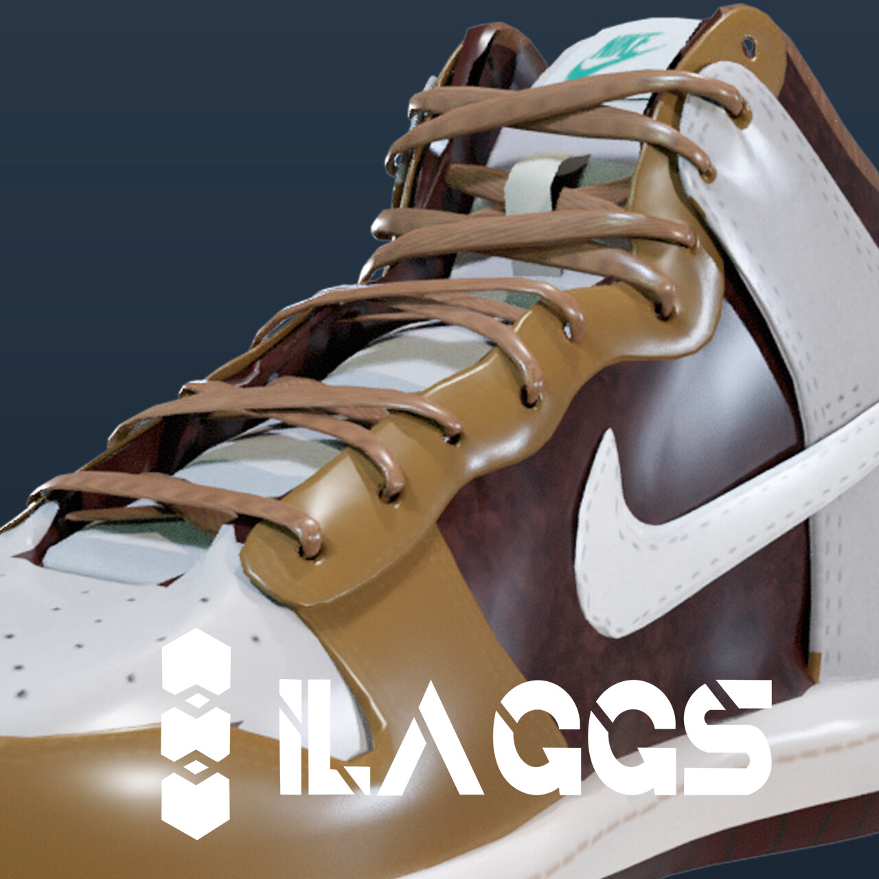 ArtStation - Nike Dunk High Light Chocolate