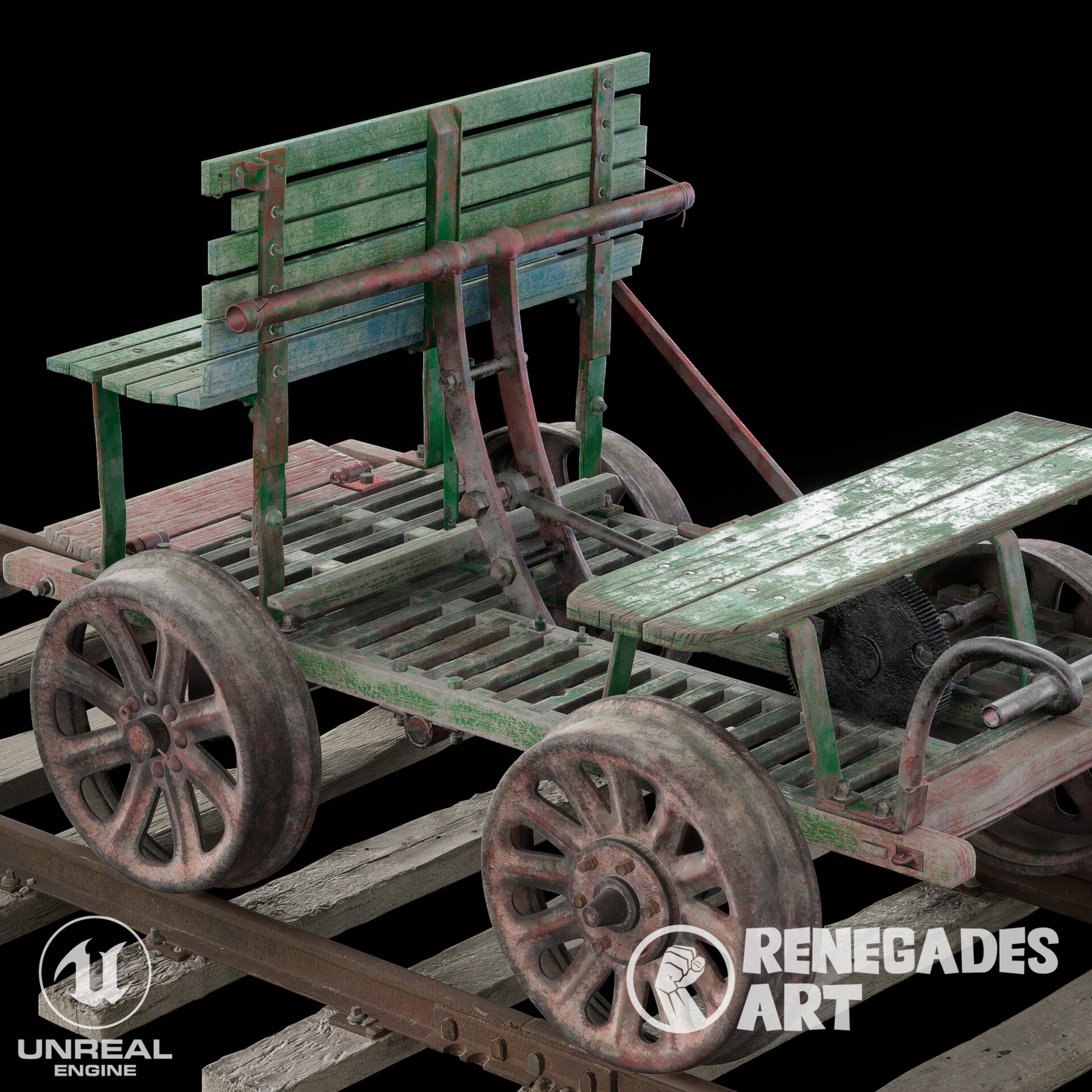 ArtStation - Manual Rail Line Checker (Handcar)