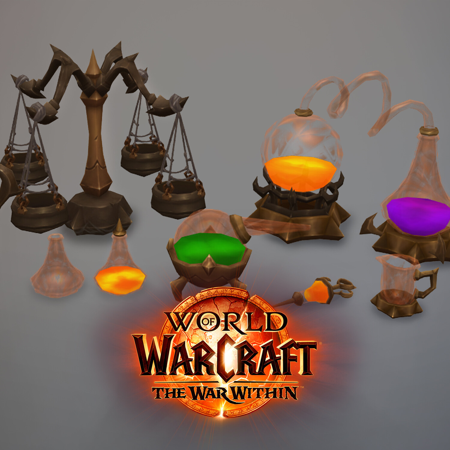 ArtStation - WoW The War Within: Nerubian alchemy props