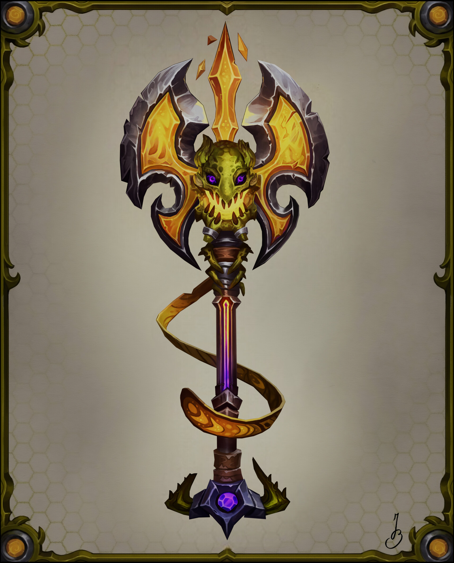 ArtStation - Monster Battle Axe