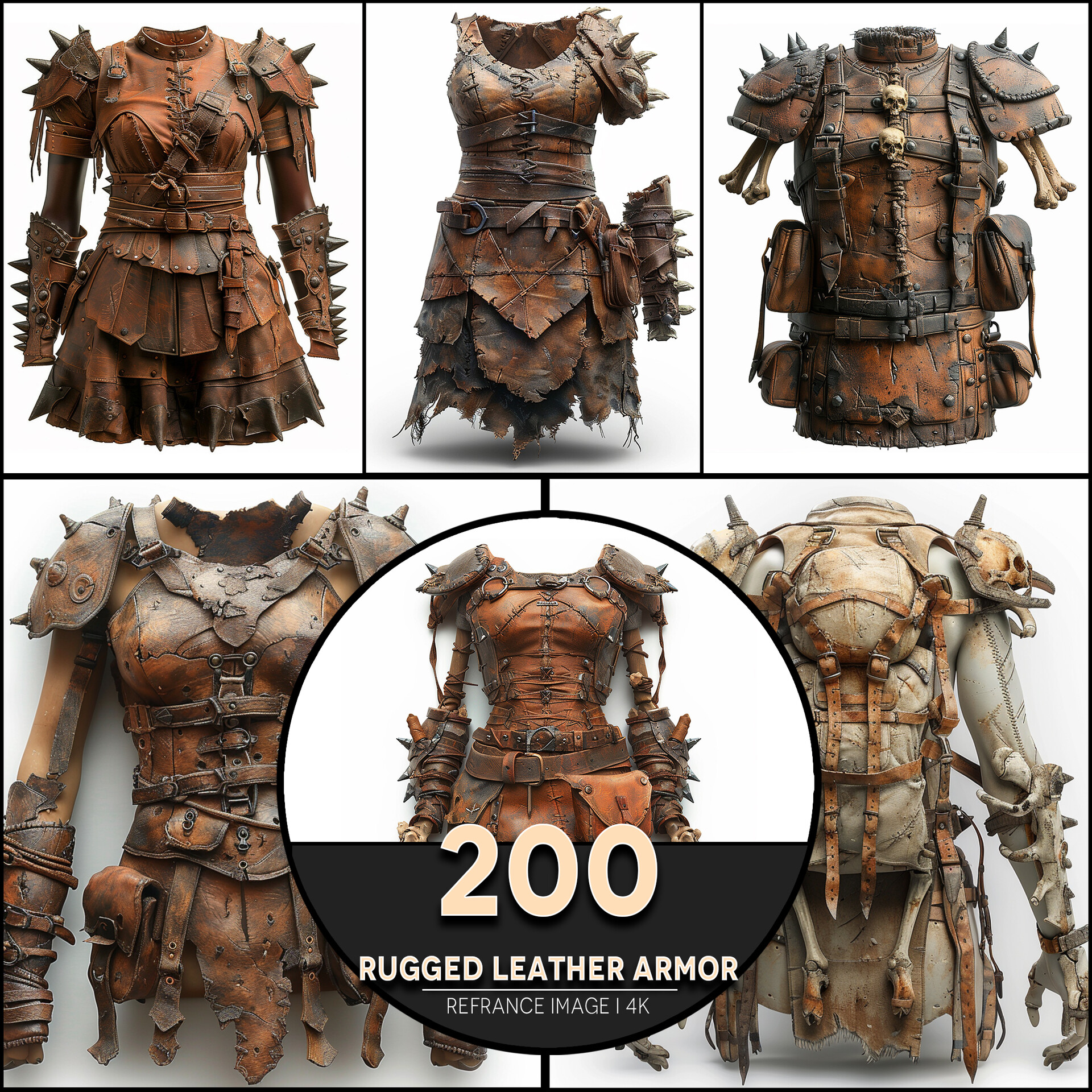 ArtStation - Rugged Leather Armor 4K Reference/Concept Images