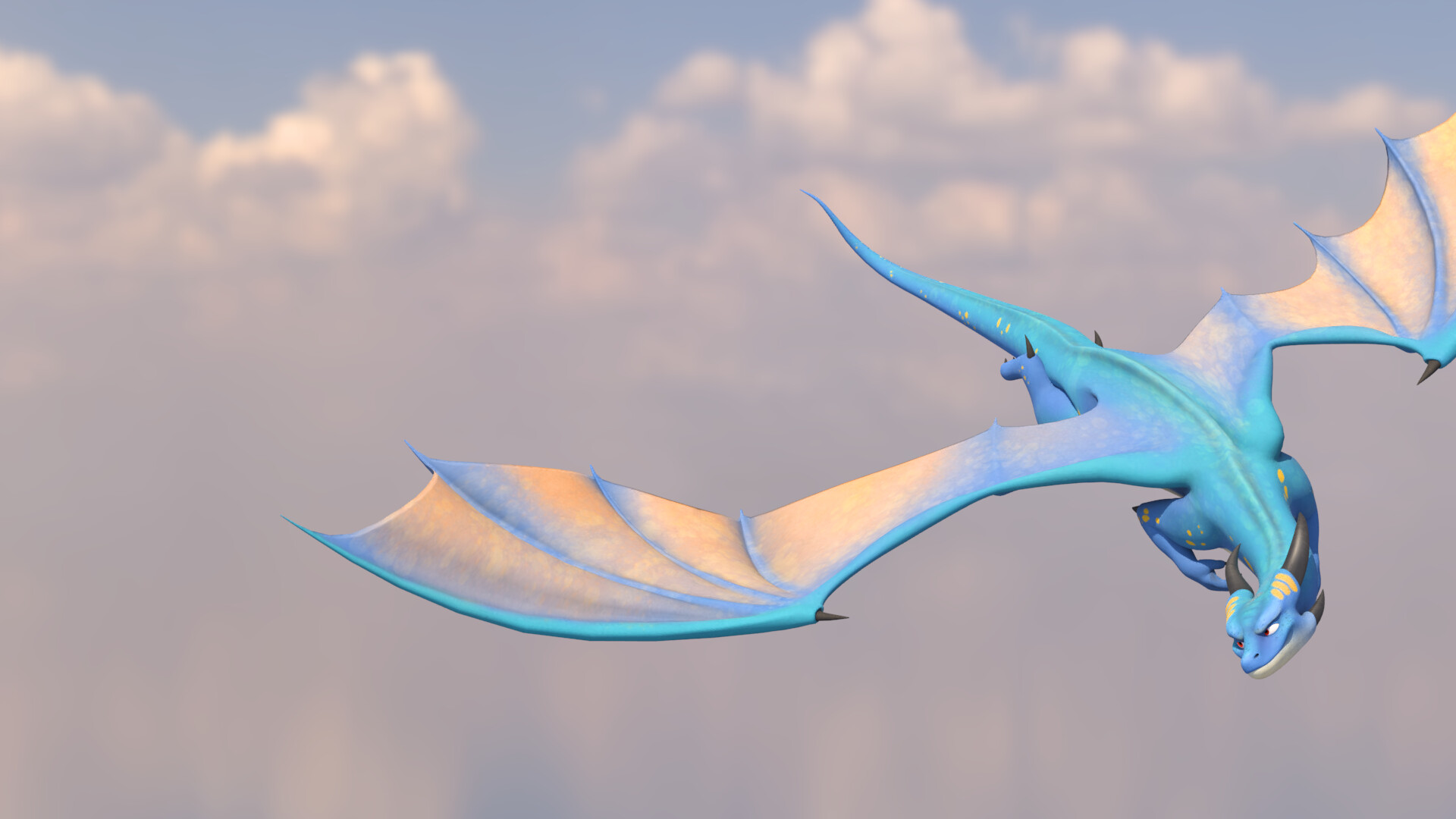 ArtStation - Hovering Dragon | 3D Animation