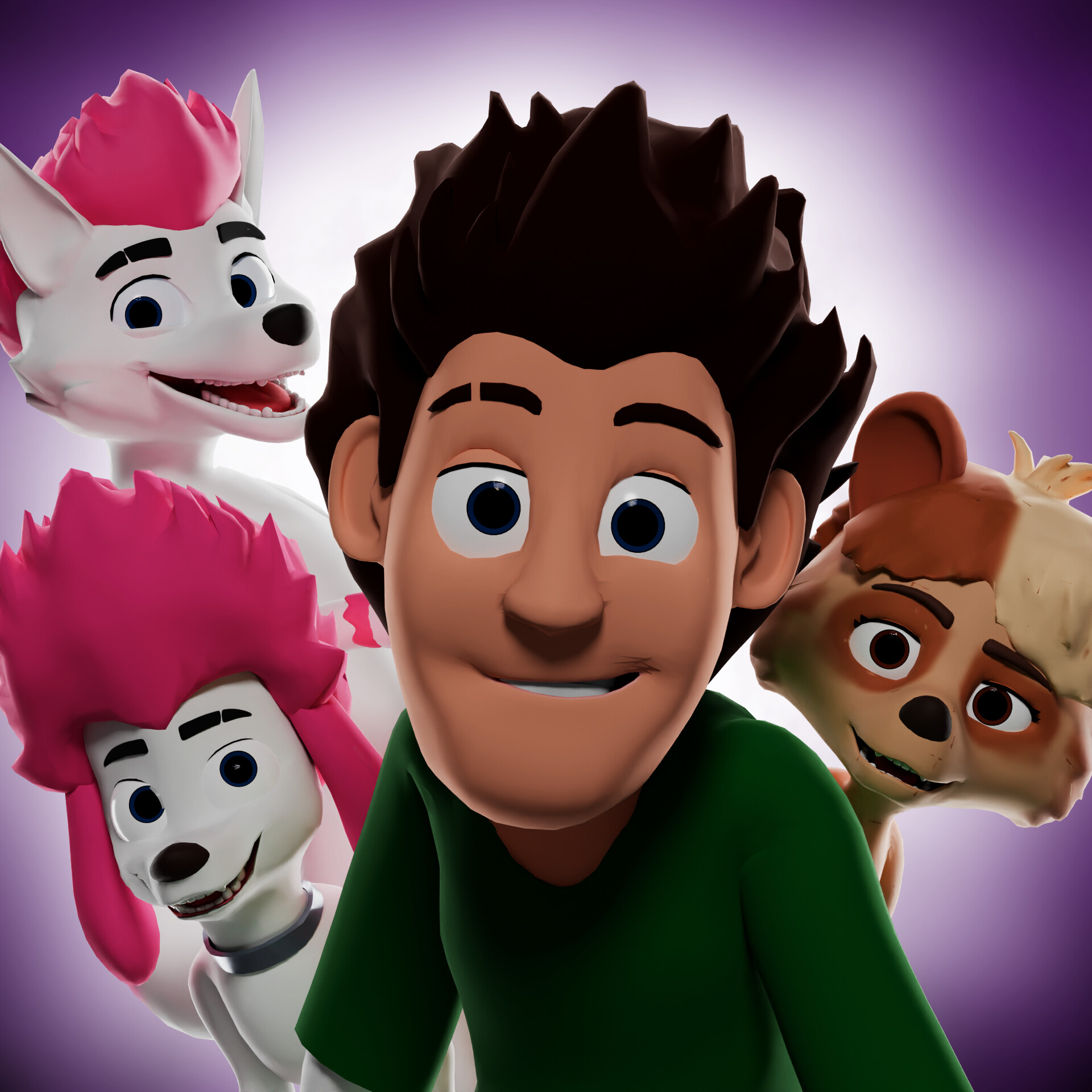 ArtStation - (OLD) Freddy Lupins and Batty - 100% Wolf