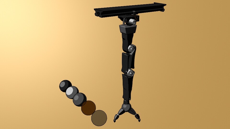 ArtStation - Robotic arm attached to a rail