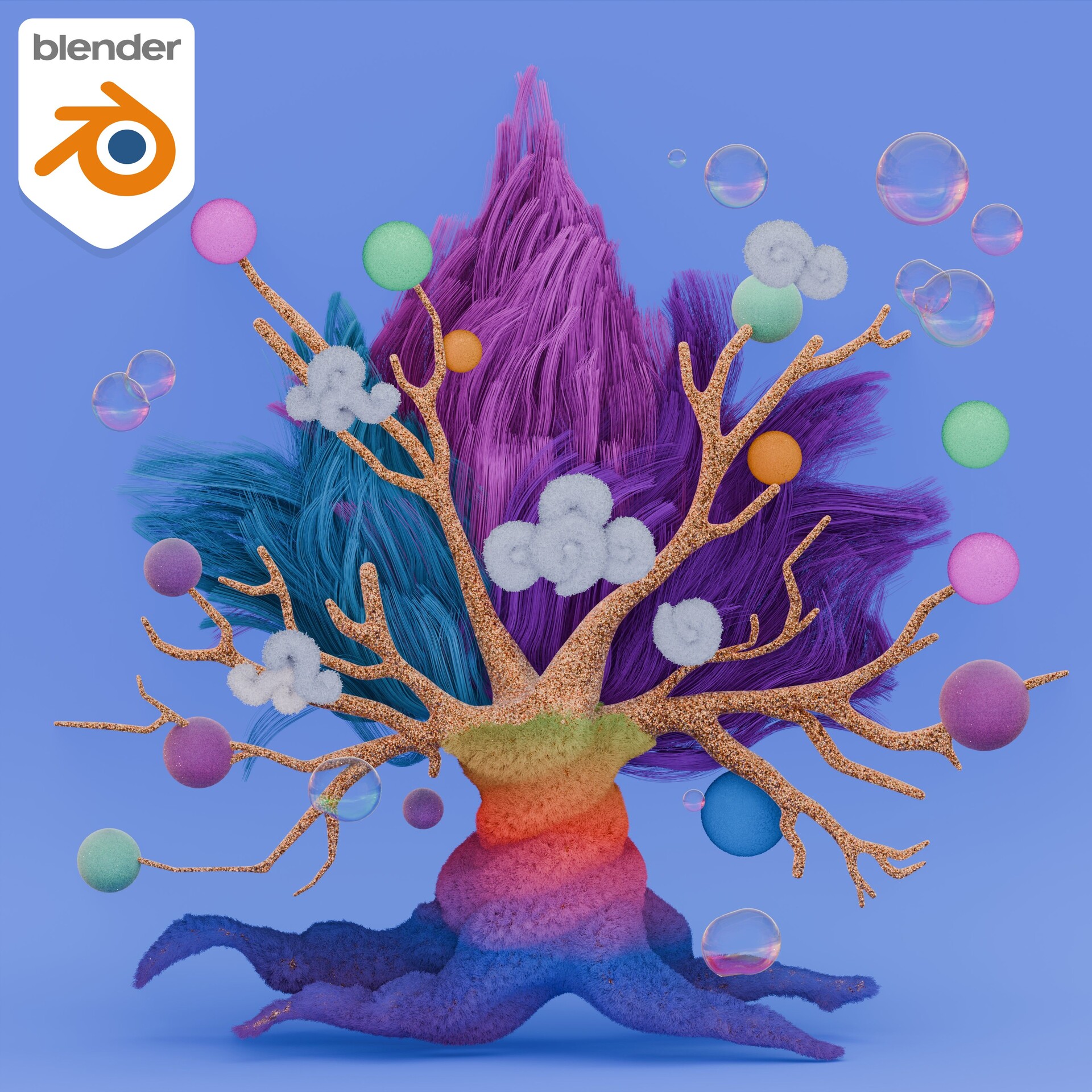 ArtStation - Fluffy Dream Tree