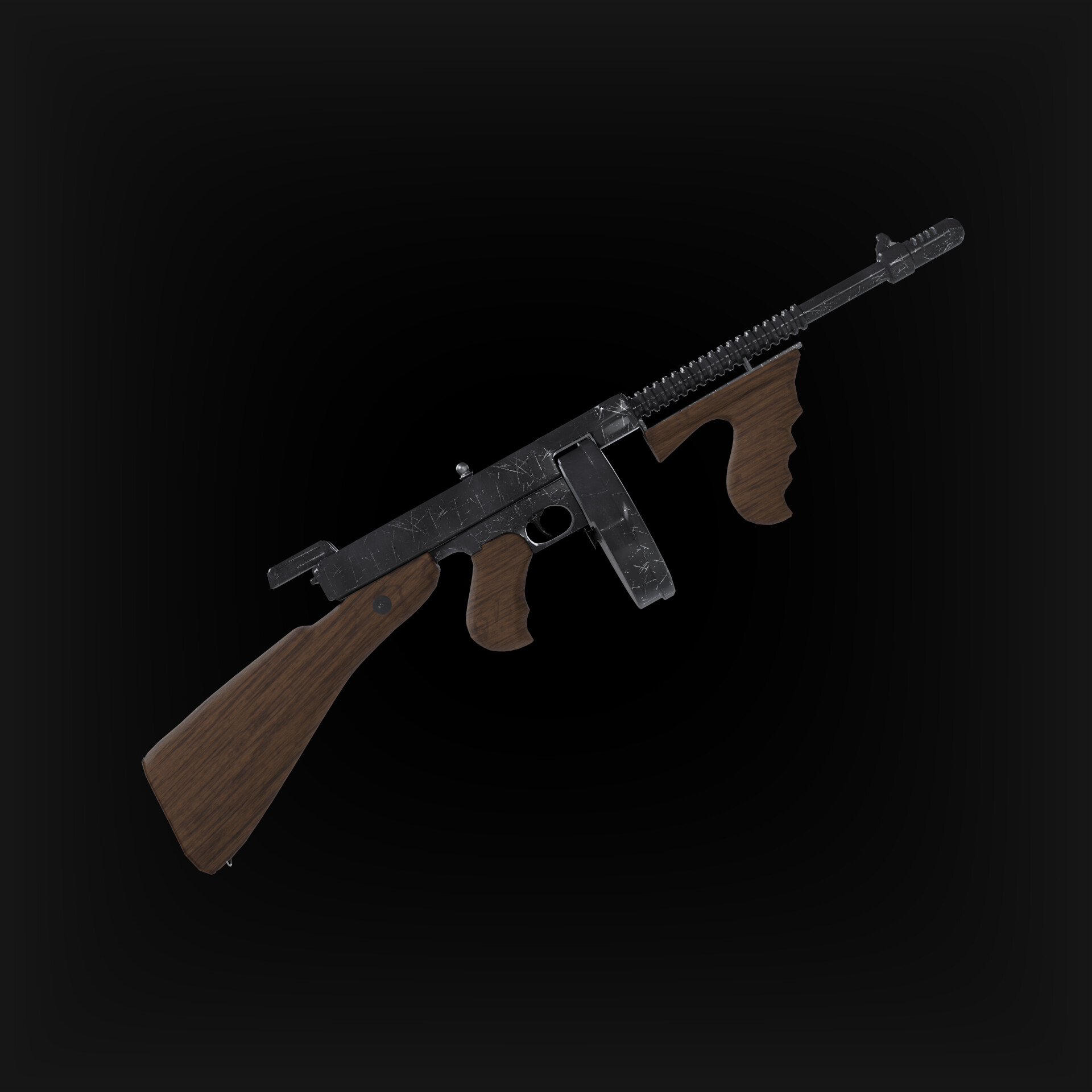 ArtStation - Thompson submachine gun