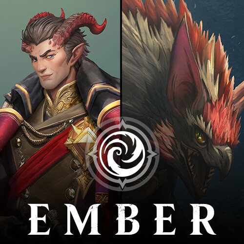 ArtStation - Ember FoundryVTT Character Concept Redfiend and Rakavi Drakon