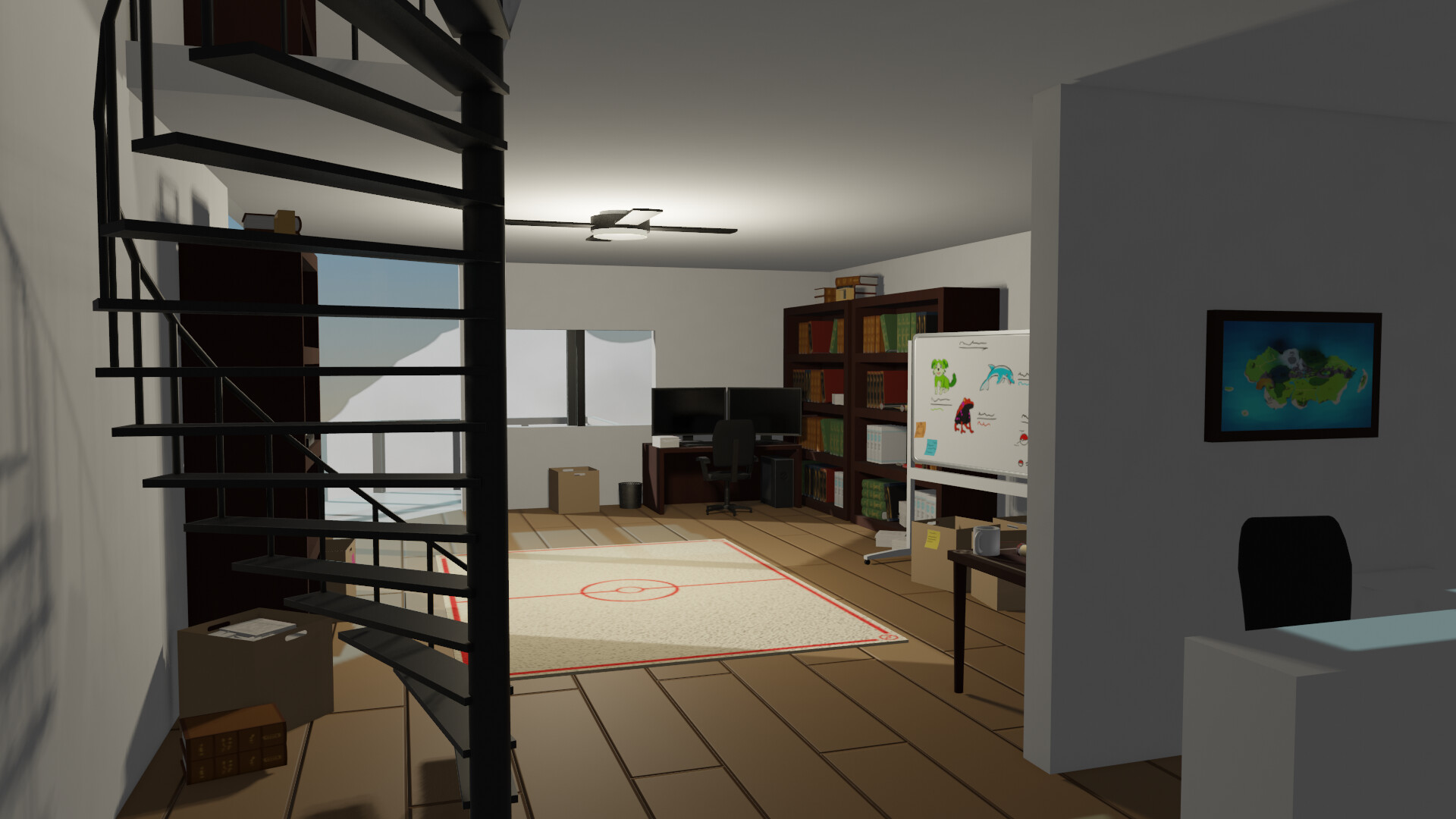 ArtStation - Pokémon Lab Scene - Spirit and Spectre Fan Concept