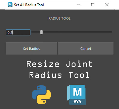 ArtStation - Resize Joint Radius Tool for Maya