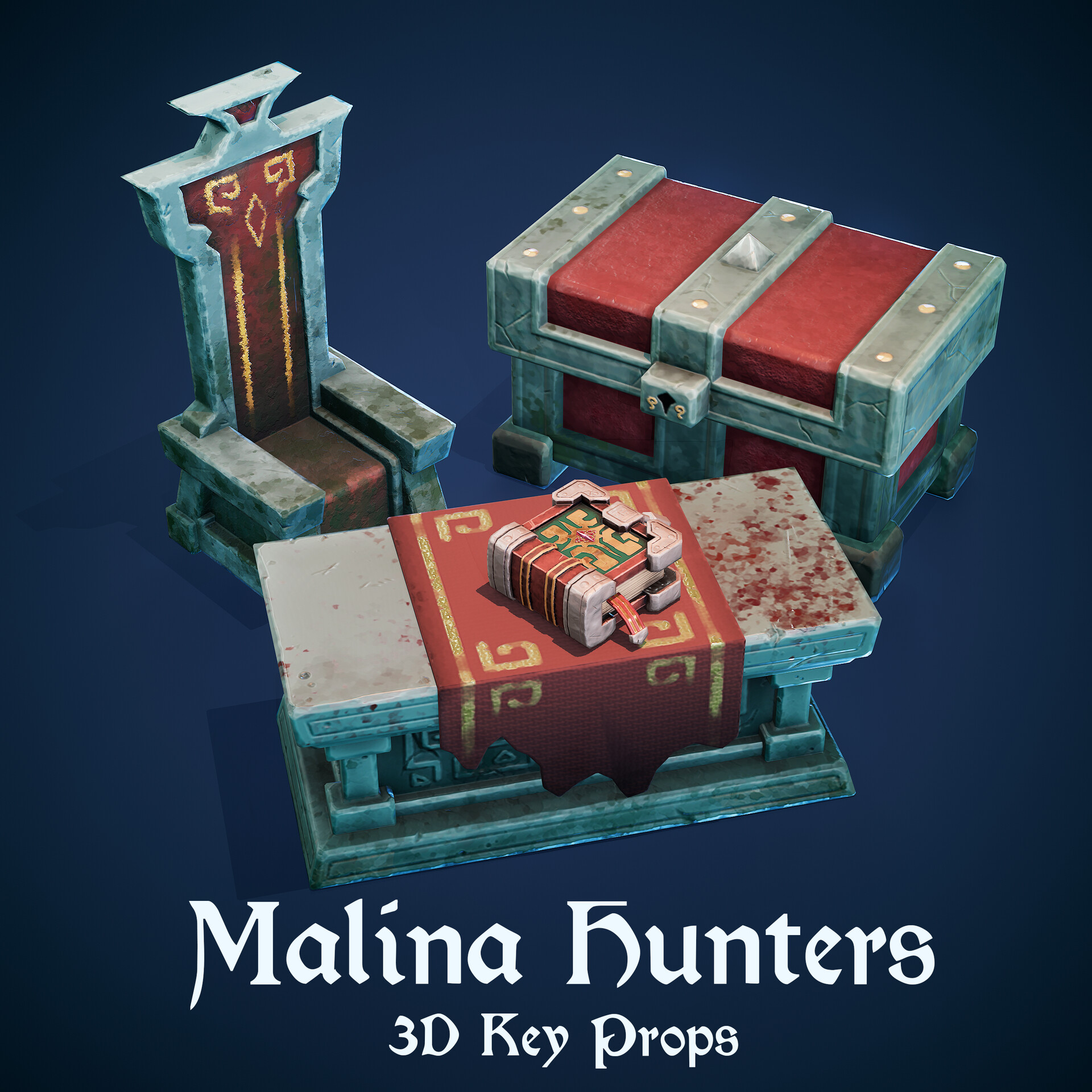 ArtStation - Malina Hunters - Key Props