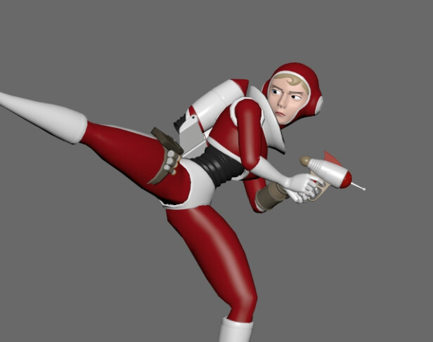 ArtStation - Action Animation - Shooting Turn & Kick